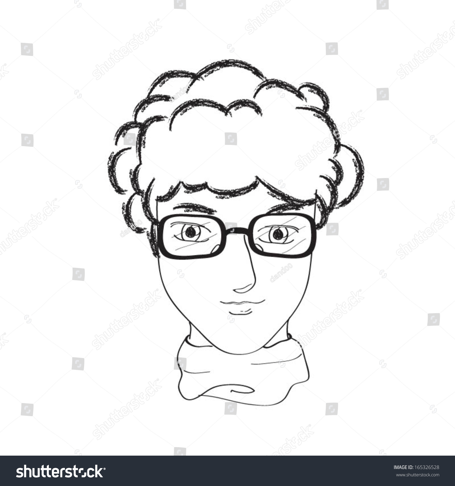 Boy Sketch Drawing: vector de stock (libre de regalías) 165326528 ...