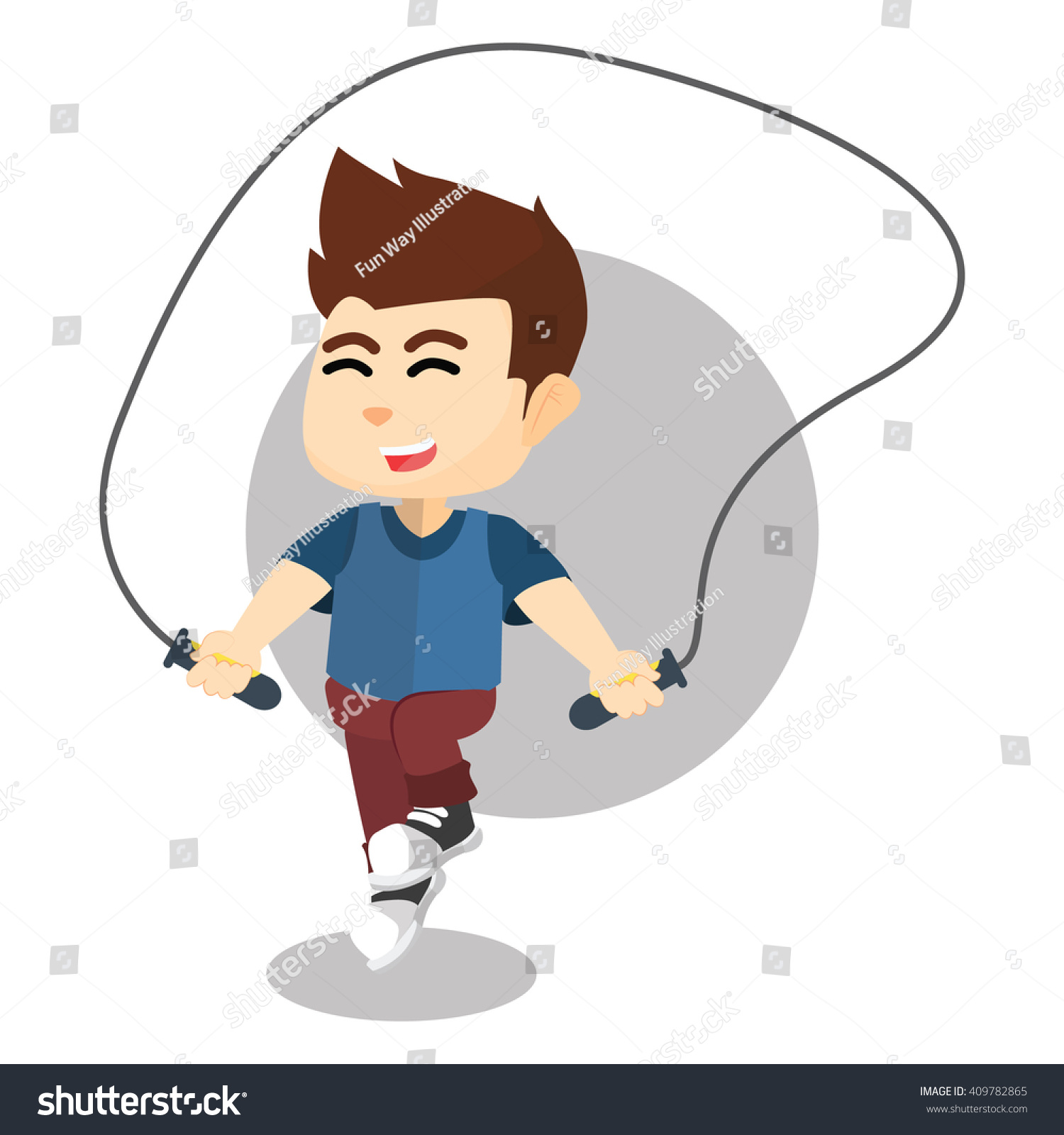 Boy Skiping Rope: เวกเตอร์สต็อก (ปลอดค่าลิขสิทธิ์) 409782865 | Shutterstock