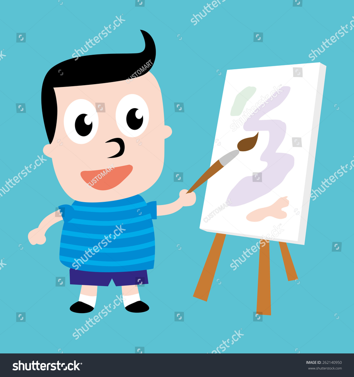 Boy Student Vector Illustration 스톡 벡터(로열티 프리) 262140950 | Shutterstock