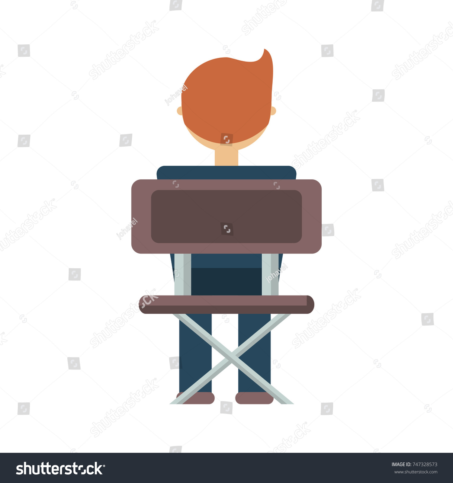 Boy Student Vector Illustration Stock Vector (Royalty Free) 747328573 ...
