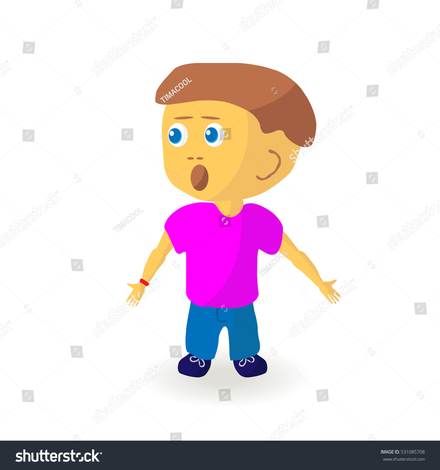 Boy Surprised Stock Vector (Royalty Free) 531085708 | Shutterstock