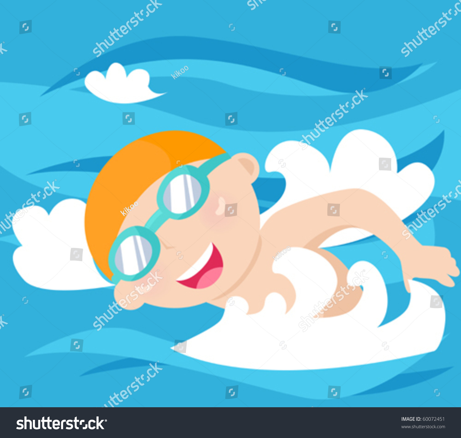 Boys Swimming Pool Clip Art