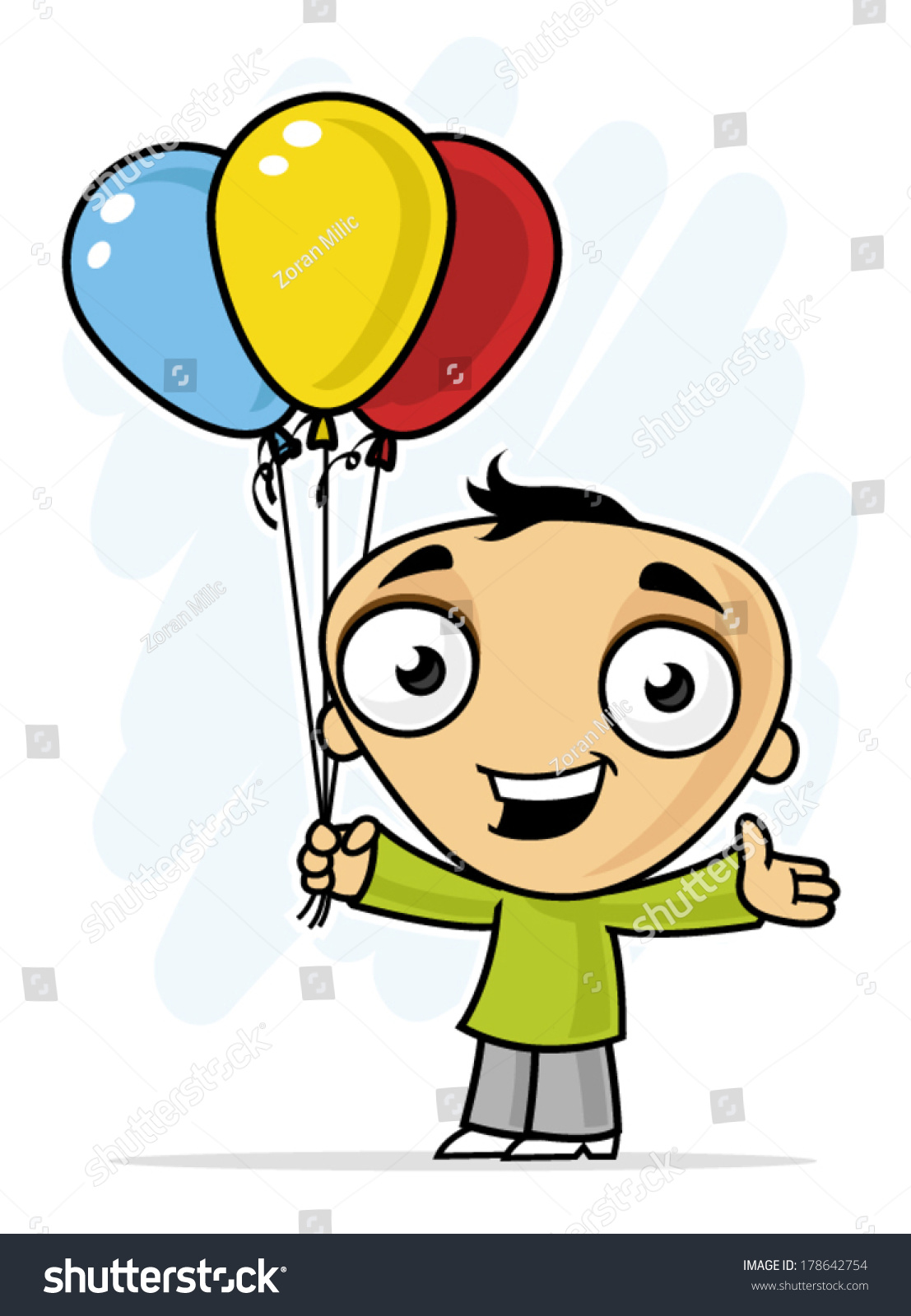 Boy Balloons Stock Vector (Royalty Free) 178642754 | Shutterstock