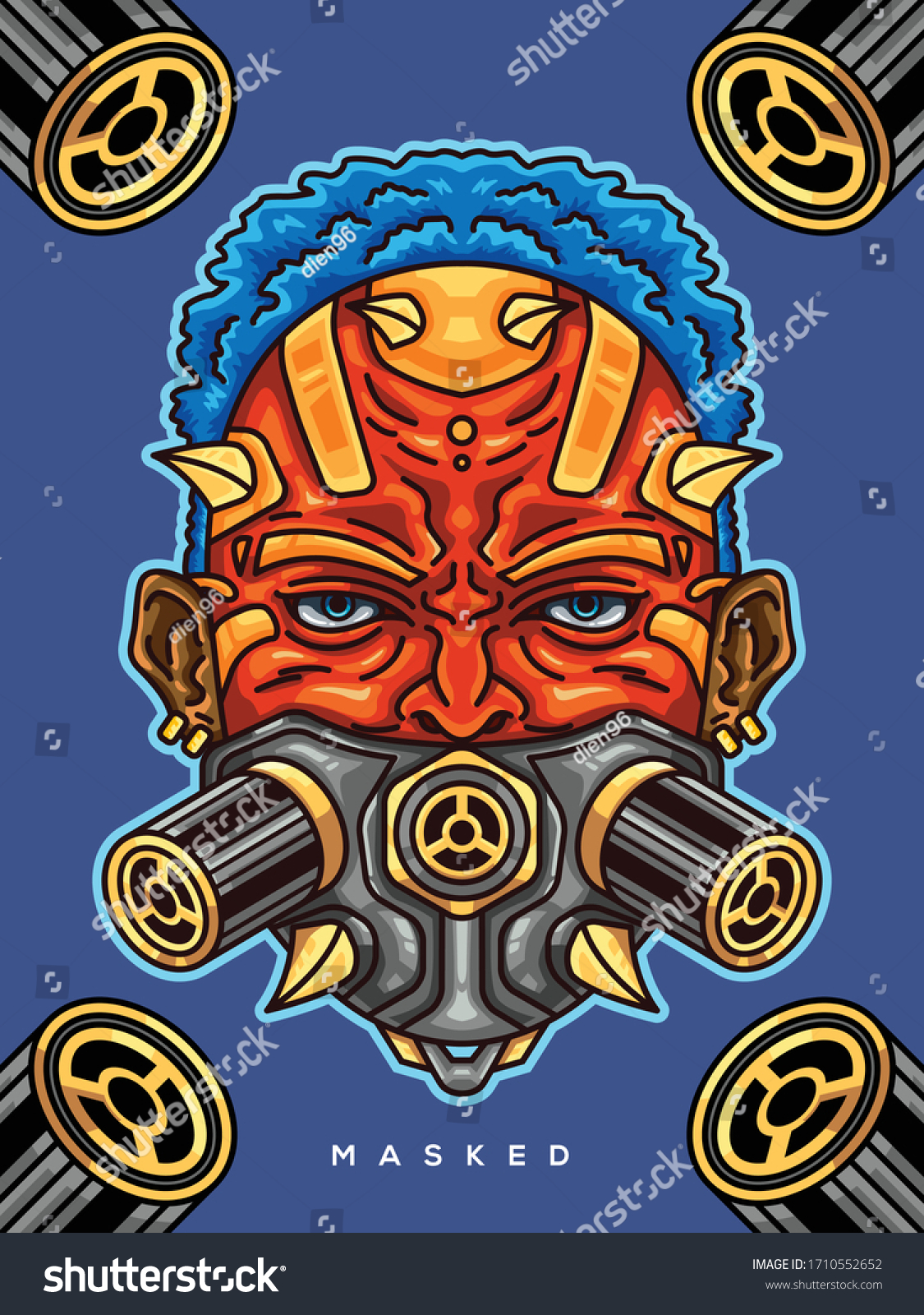 Boy Mask Premium Vector Stock Vector (Royalty Free) 1710552652
