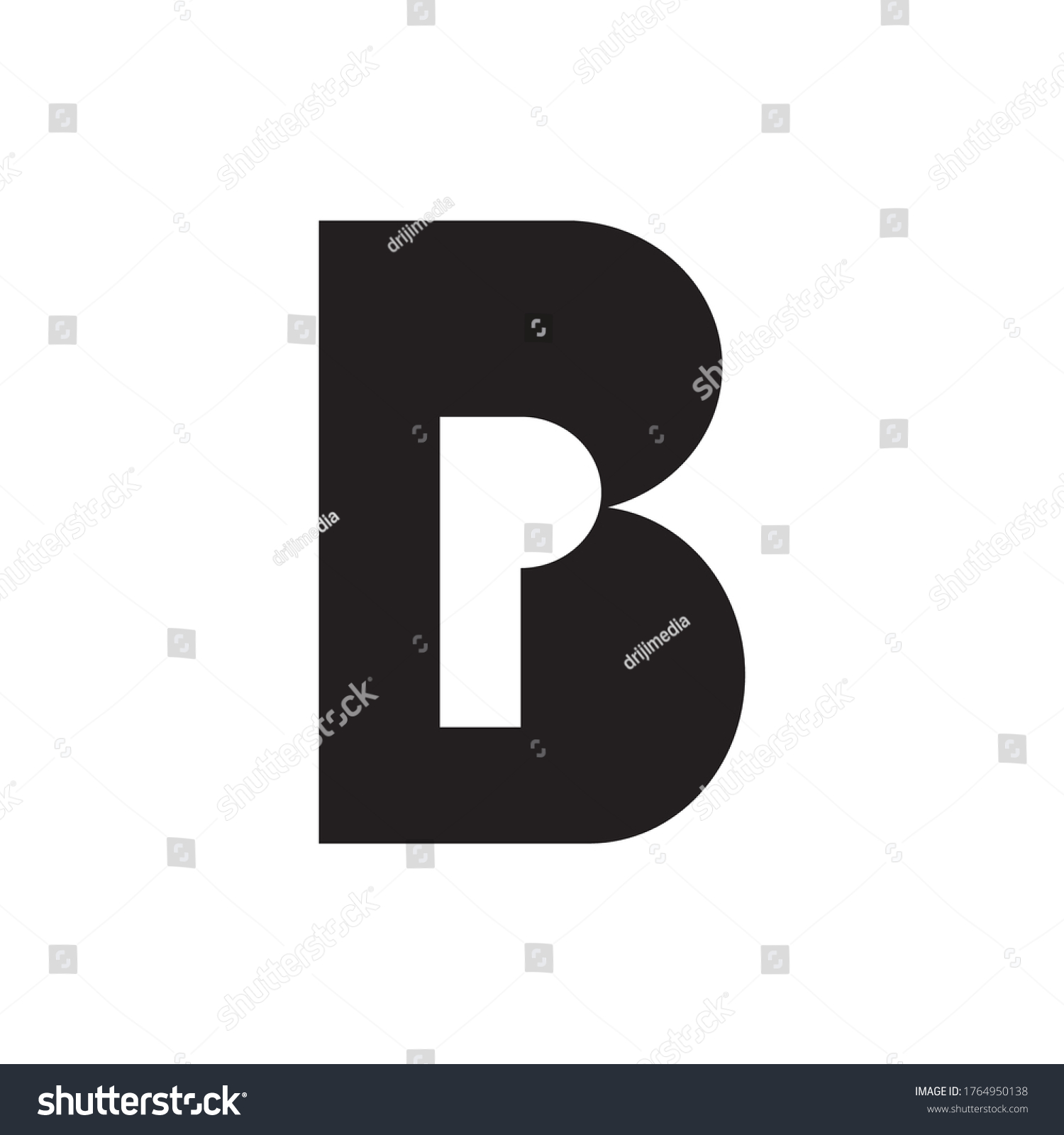 Bp Letter Logo Design Vector Stock Vector (Royalty Free) 1764950138 ...