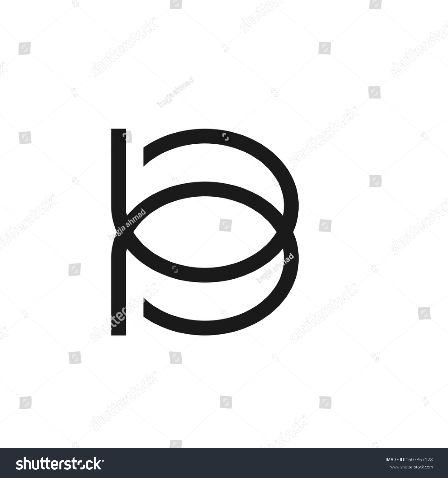 Bp Logo Design Simple Modern Template 库存矢量图（免版税）1607867128 | Shutterstock