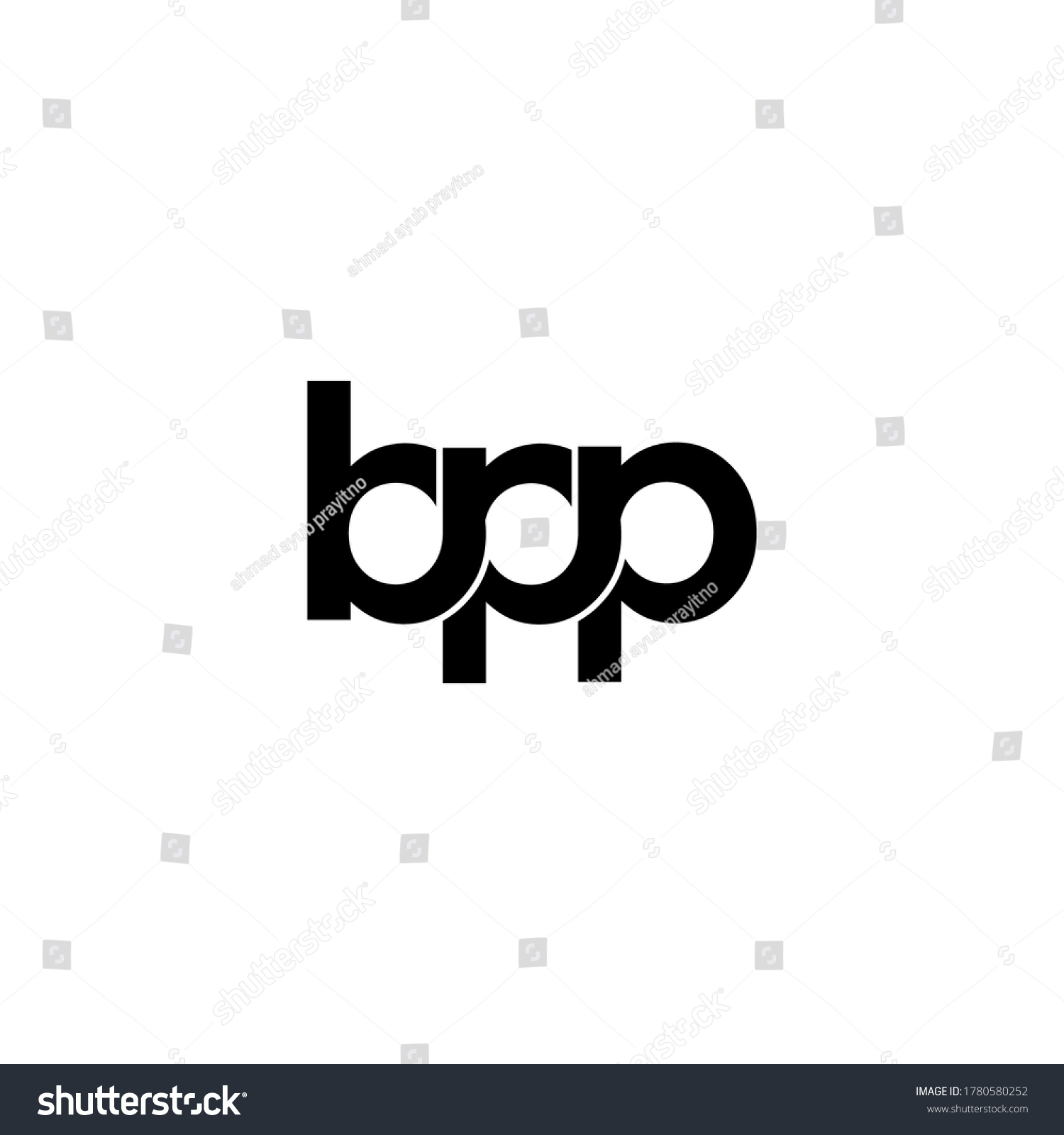 Bpp Letter Original Monogram Logo Design Stock Vector (Royalty Free ...