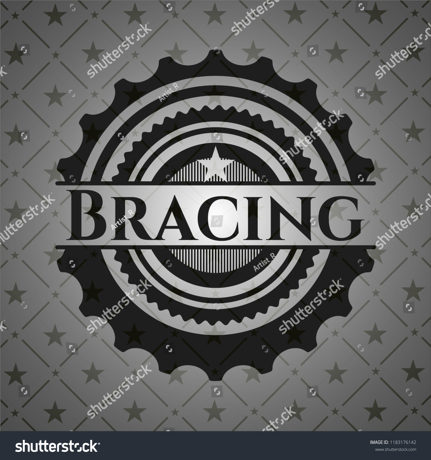 Bracing Dark Emblem Stock Vector (Royalty Free) 1183176142 | Shutterstock