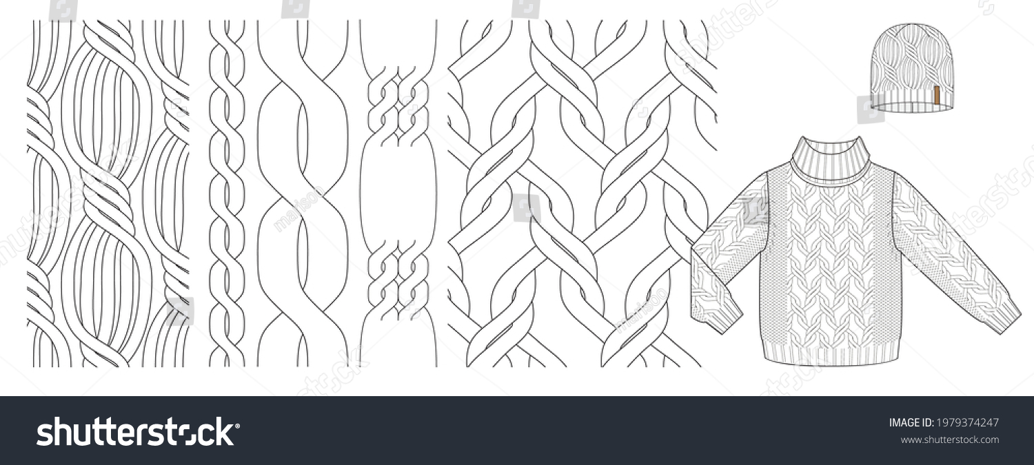 648 Cable knit background Stock Vectors, Images & Vector Art | Shutterstock