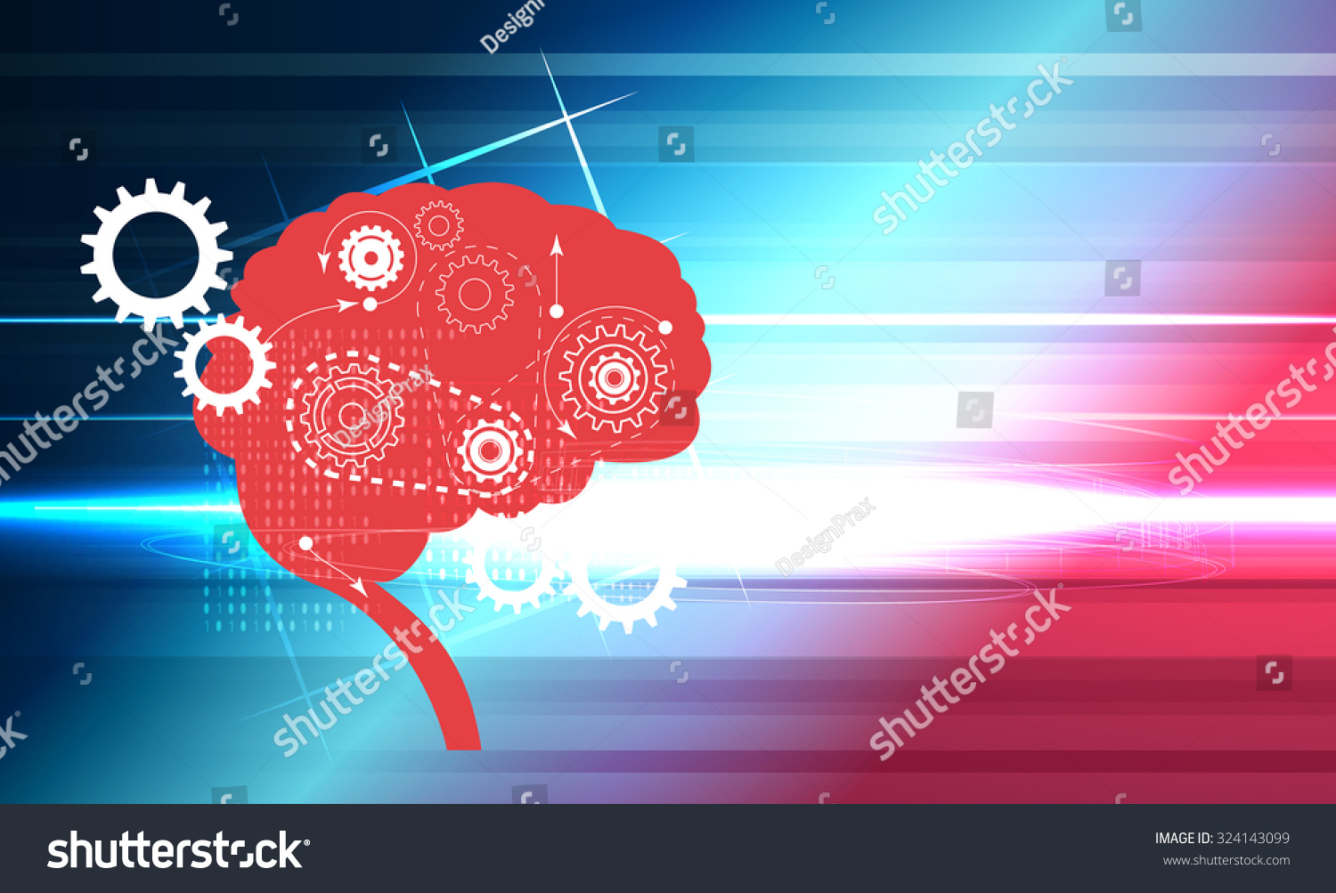 Brain Abstract Background Illustration Stock Vector (Royalty Free ...