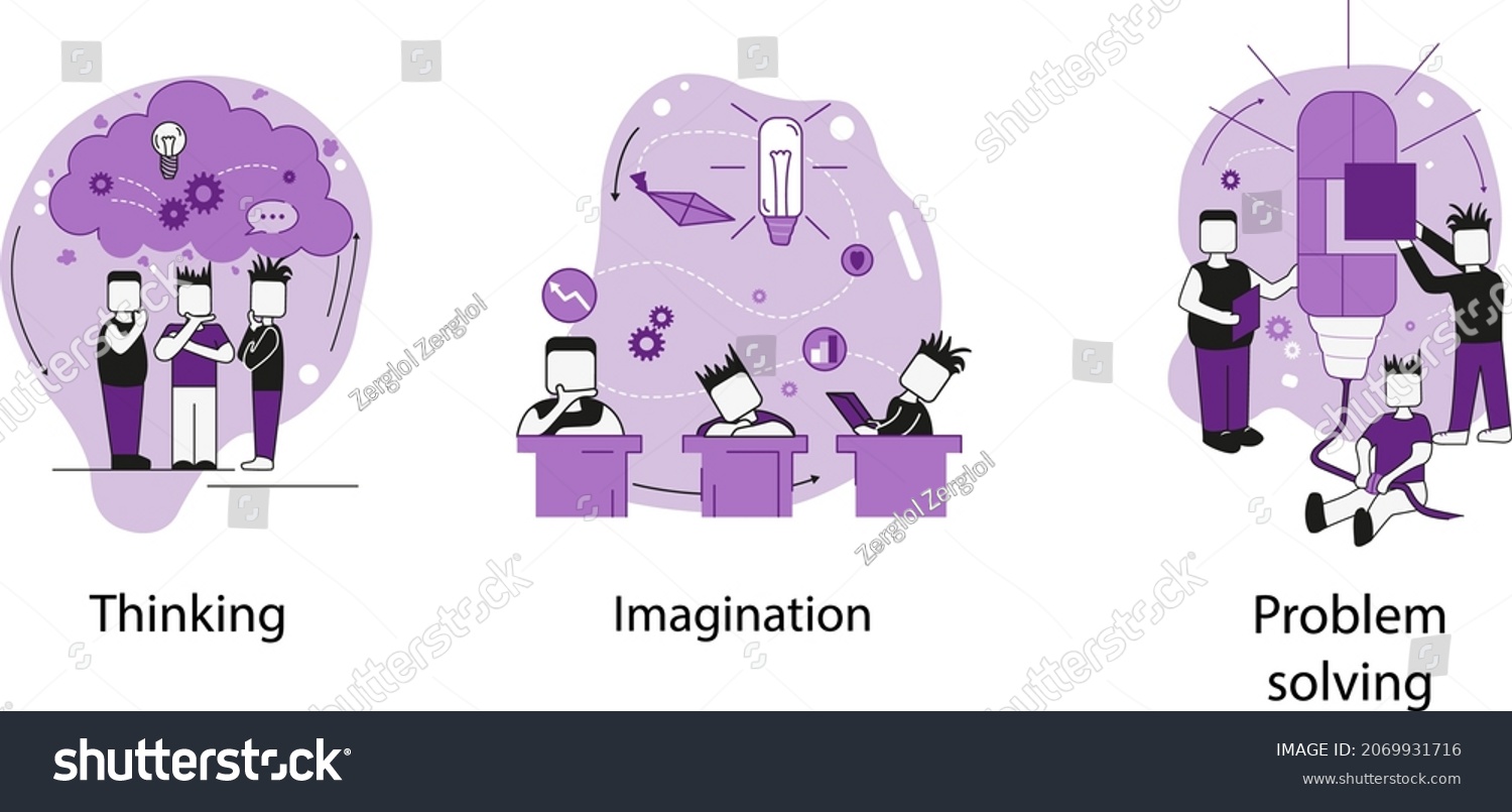 Brain Activity Abstract Concept Vector Illustration Stock Vector ...
