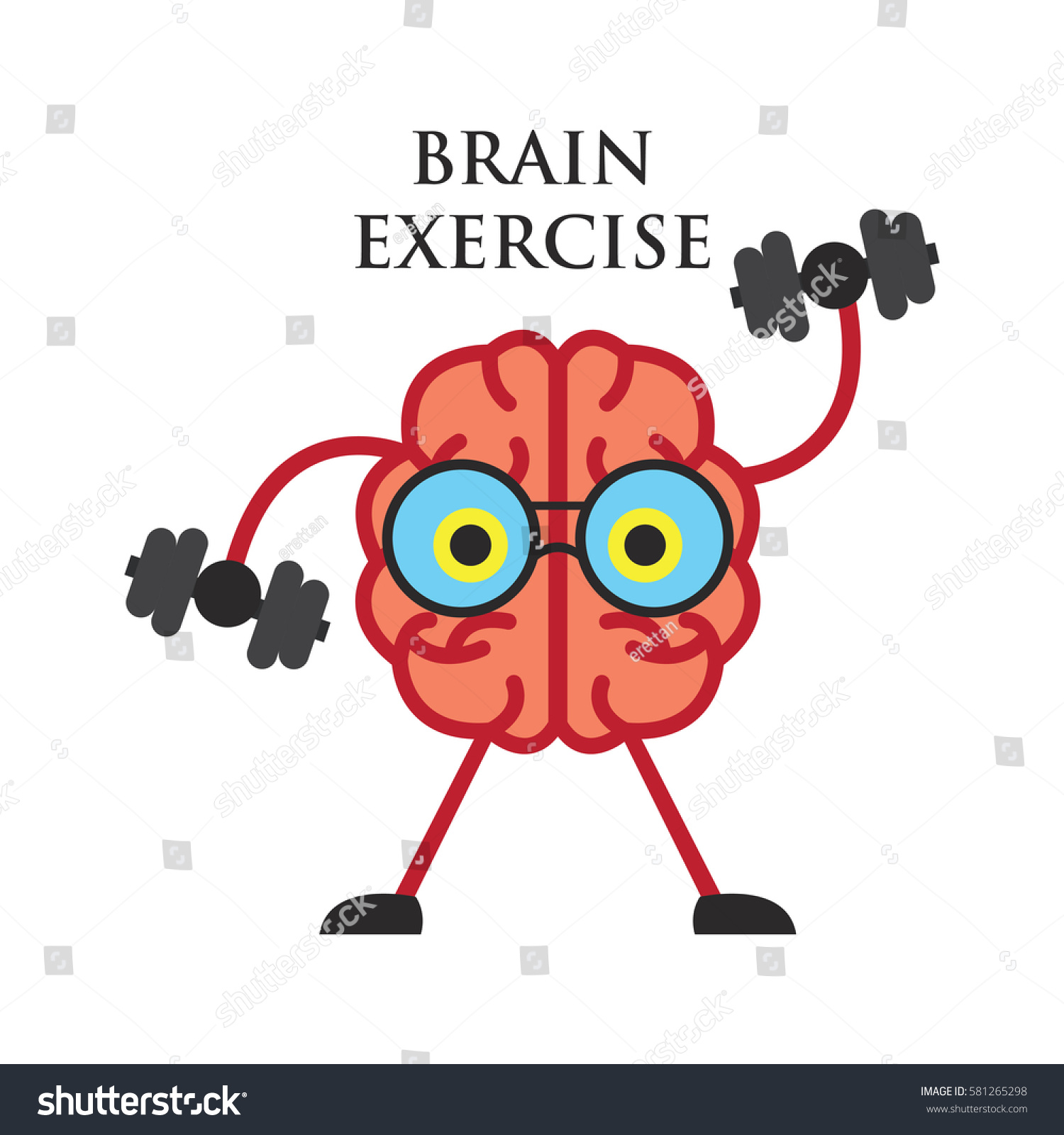 Brain Activity Illustration Stock Vector (Royalty Free) 581265298 ...