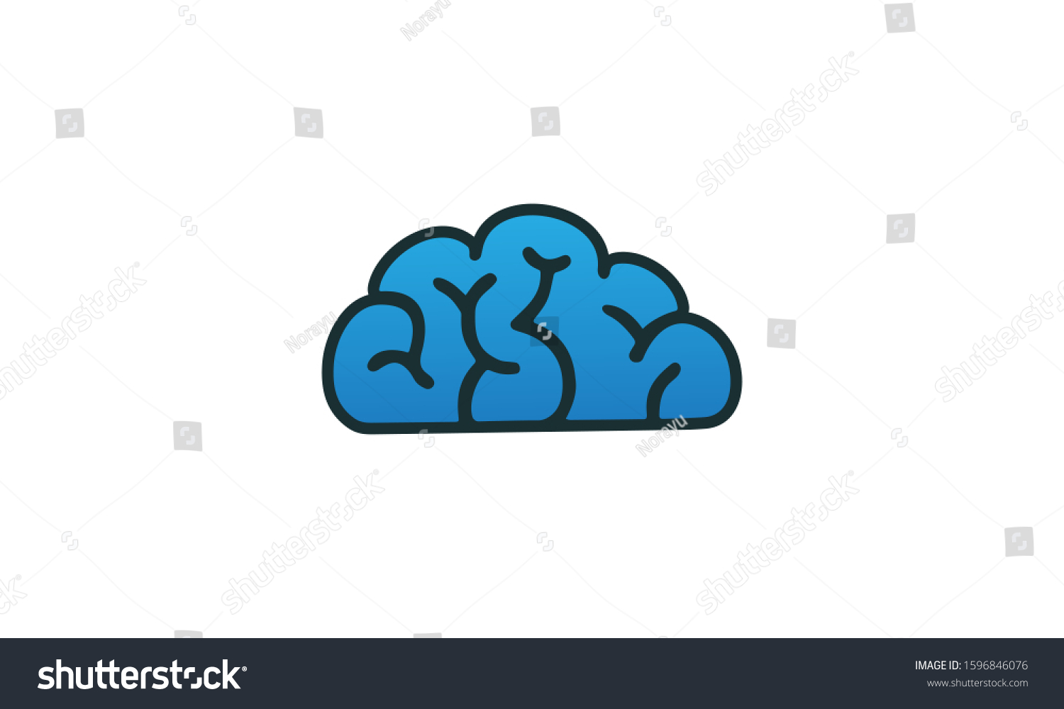 Brain Cloud Logo Vector Stock Image Stock Vector (Royalty Free ...