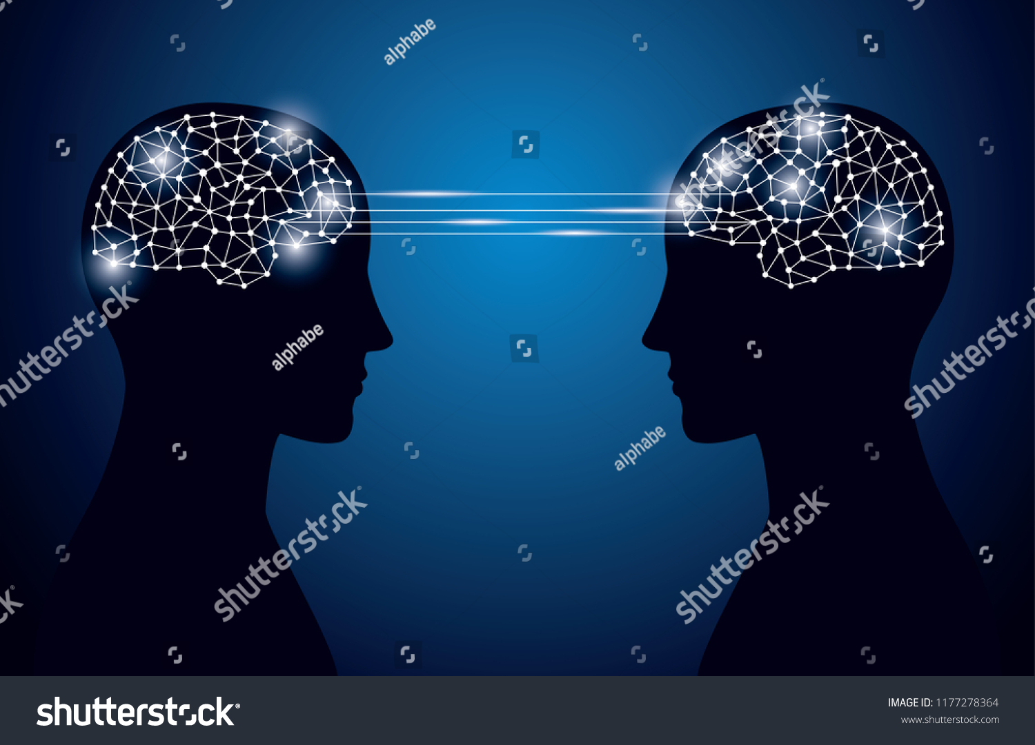 Brain Network Image Illustration Stock Vector (Royalty Free) 1177278364 ...