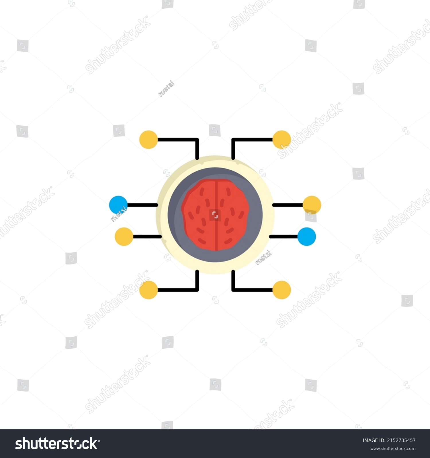 Brain Circuit Icon Brain Circuit Icon Stock Vector (Royalty Free ...
