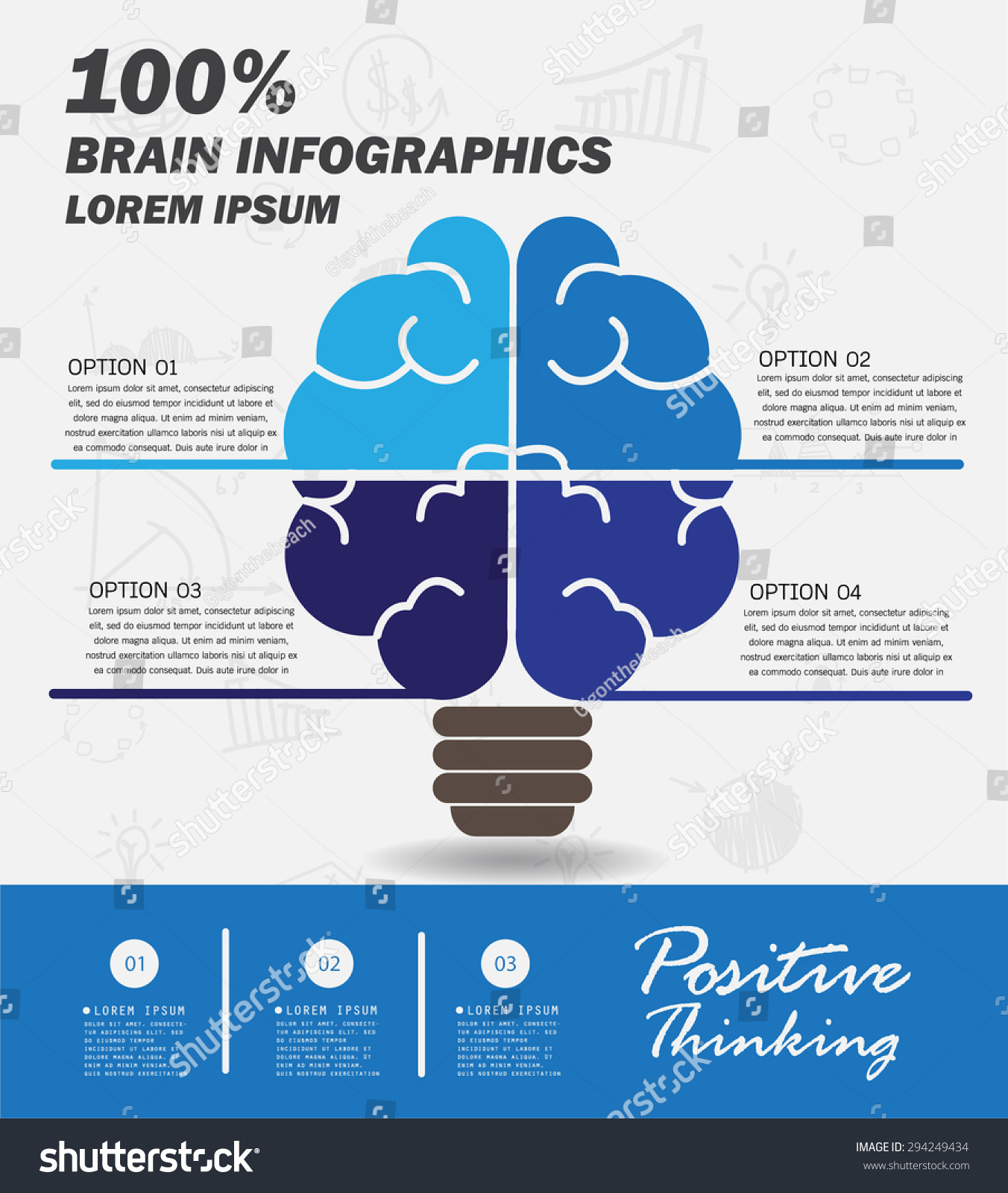Brain Concept Infographics Vector Illustration Stock Vector (Royalty ...