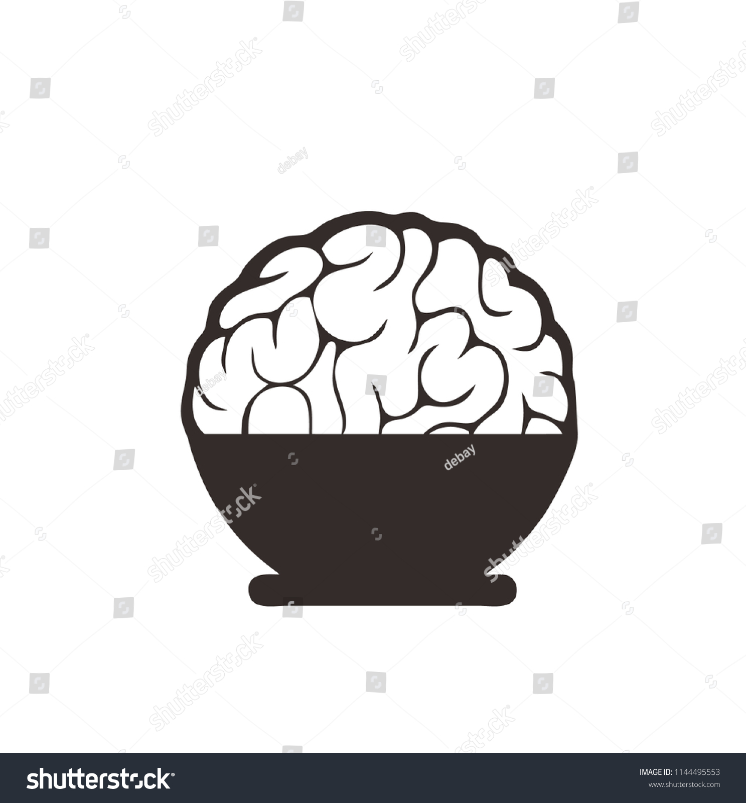 Brain Food Vector Stock Vector (Royalty Free) 1144495553