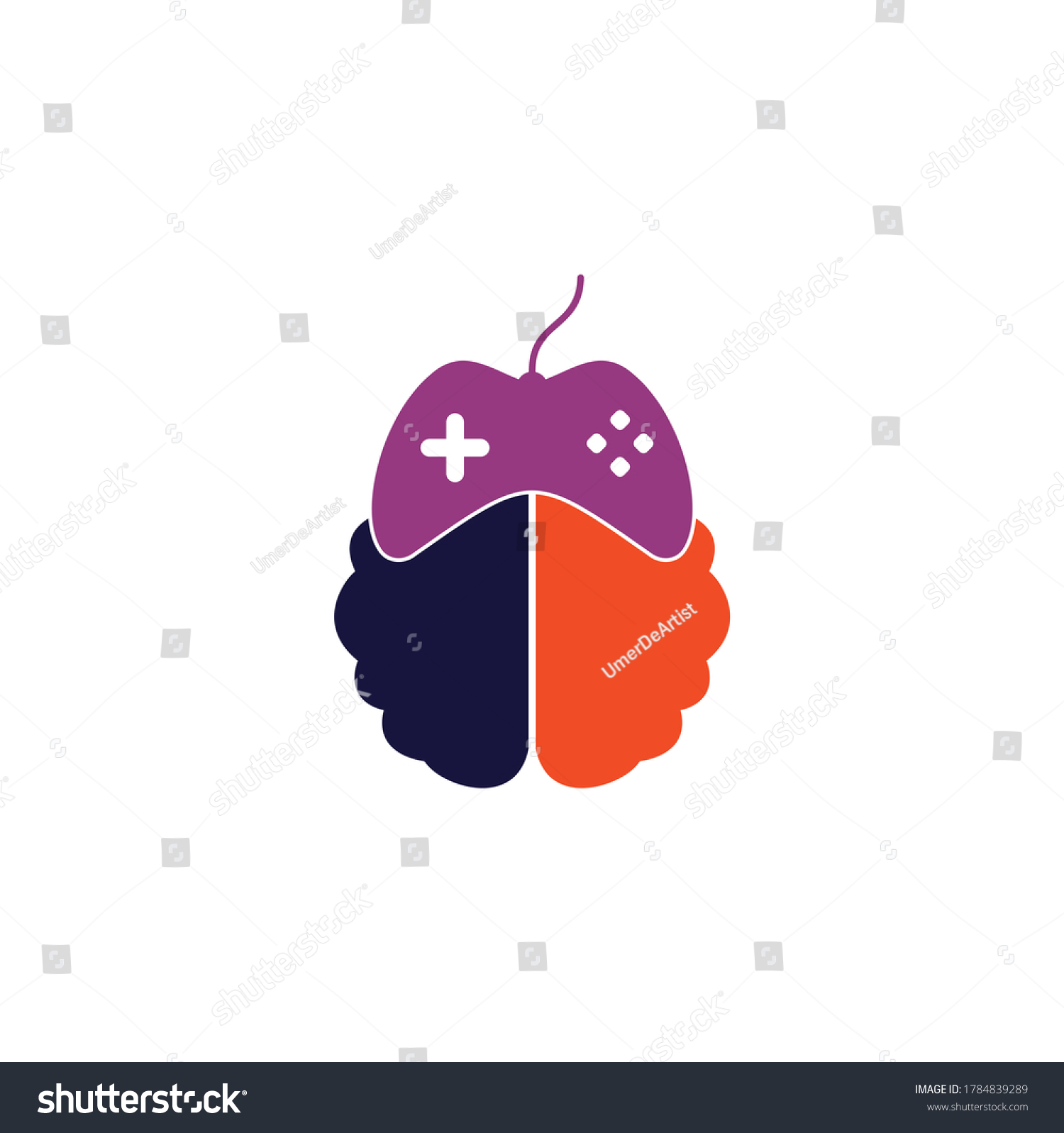 Brain Game Logo Vector Brain Game Stock Vector (Royalty Free ...
