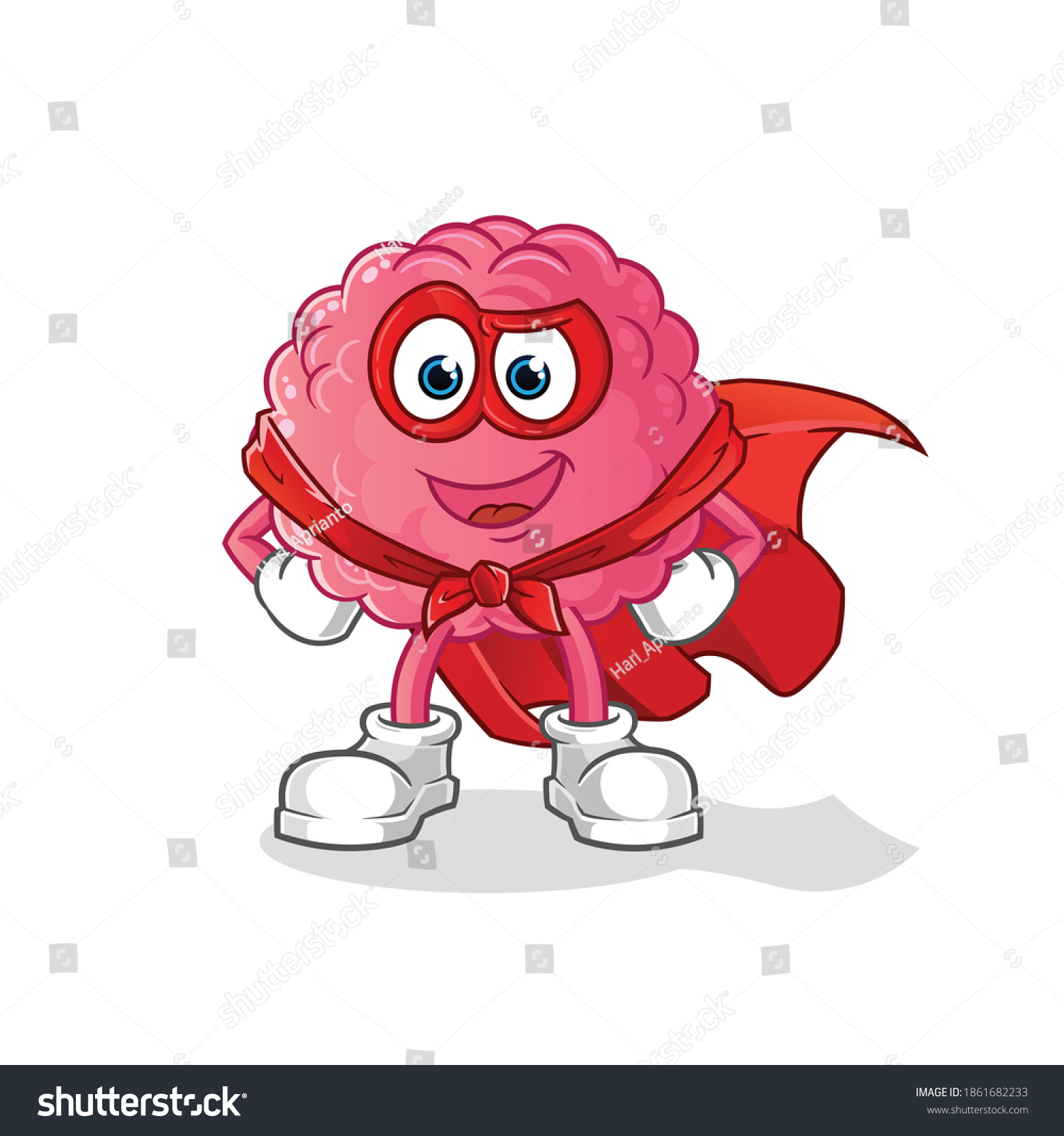 Brain Heroes Vector Cartoon Character: เวกเตอร์สต็อก (ปลอดค่าลิขสิทธิ์ ...