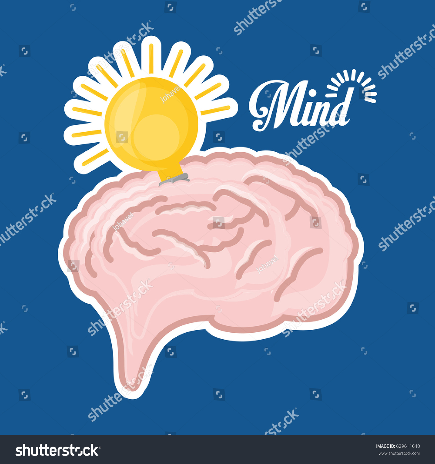 Brain Inspired Big Ideas Stock Vector (Royalty Free) 629611640 ...
