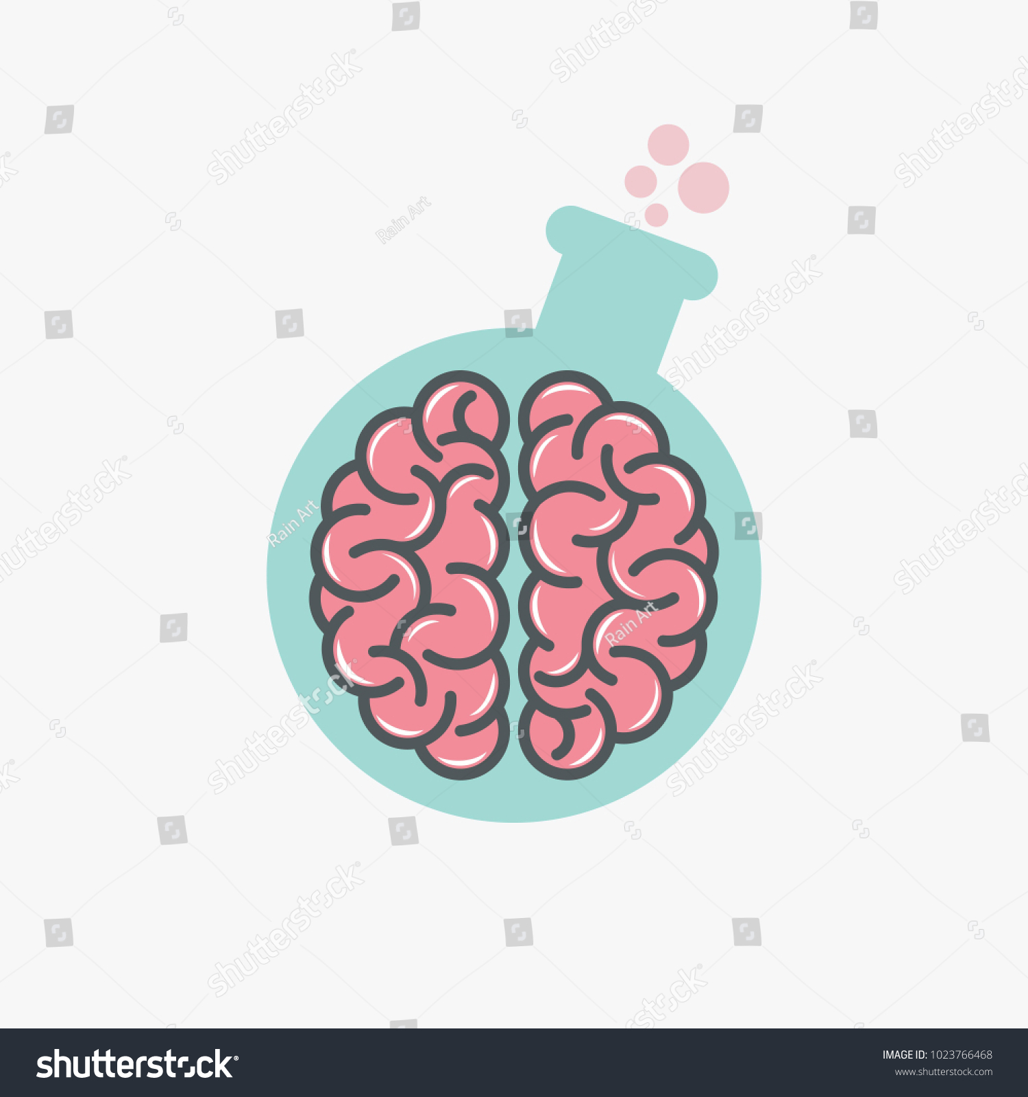 Brain Lab Logo Design Stock Vector (Royalty Free) 1023766468