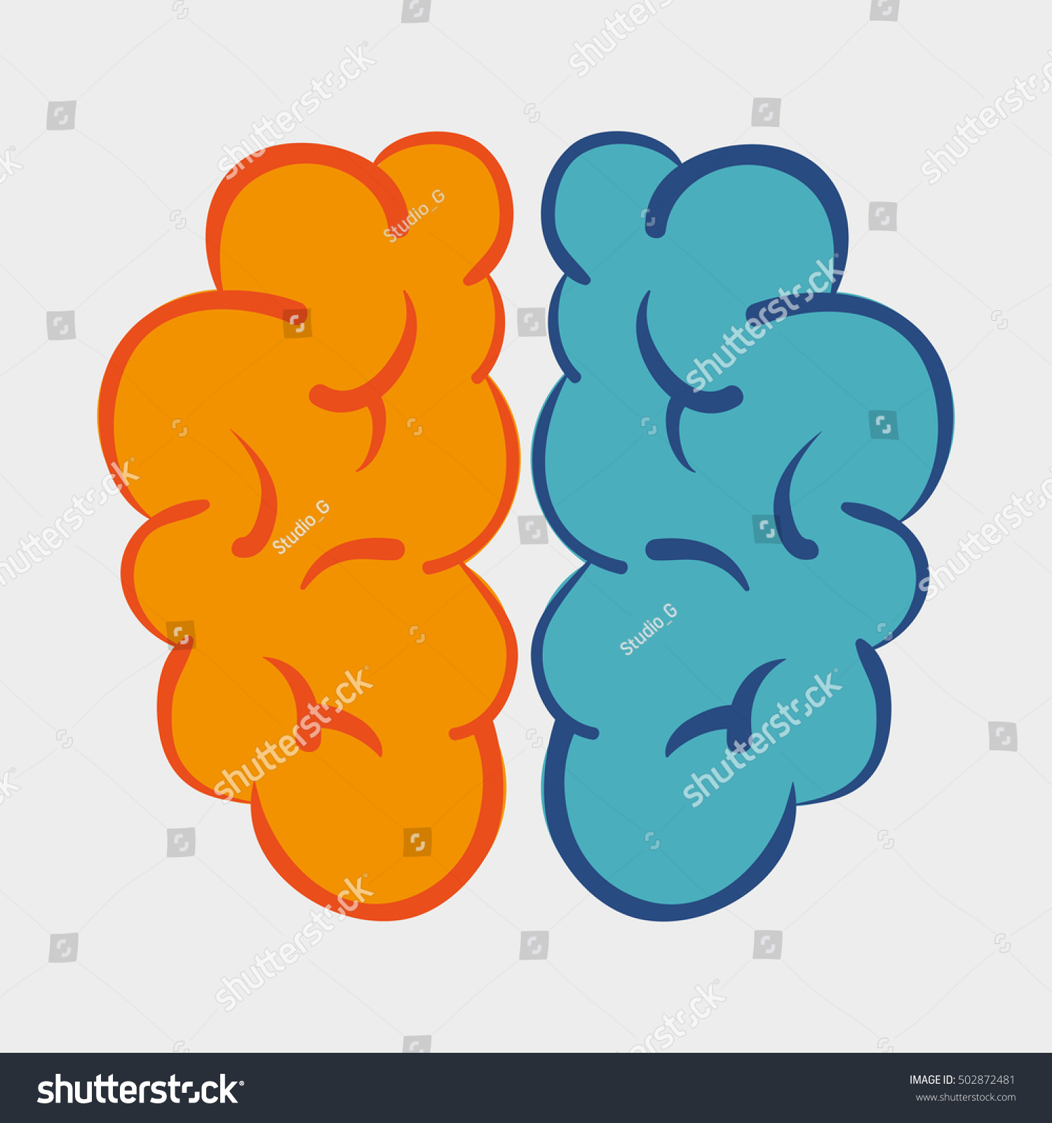 Brain Memory Science Icon Graphic Stock Vector (Royalty Free) 502872481 ...
