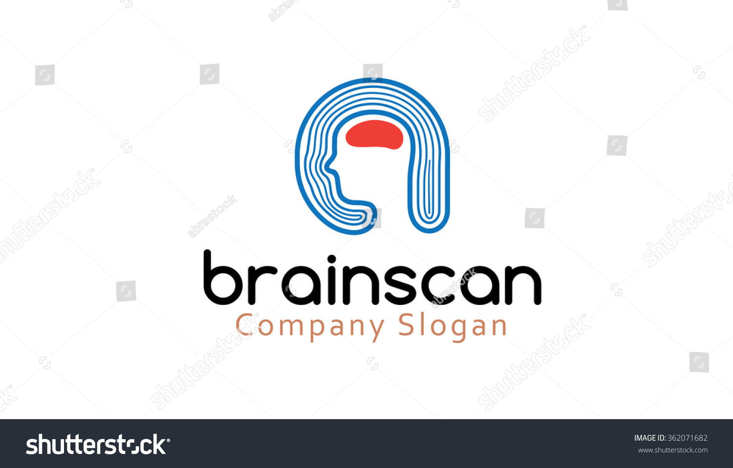 Brain Scan Logo Vector Symbol Design Stock Vector (Royalty Free ...