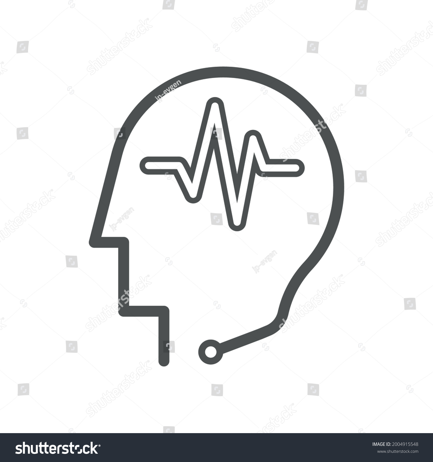 Brain Status Logo Artificial Intelligence Brainstorming Stock Vector ...