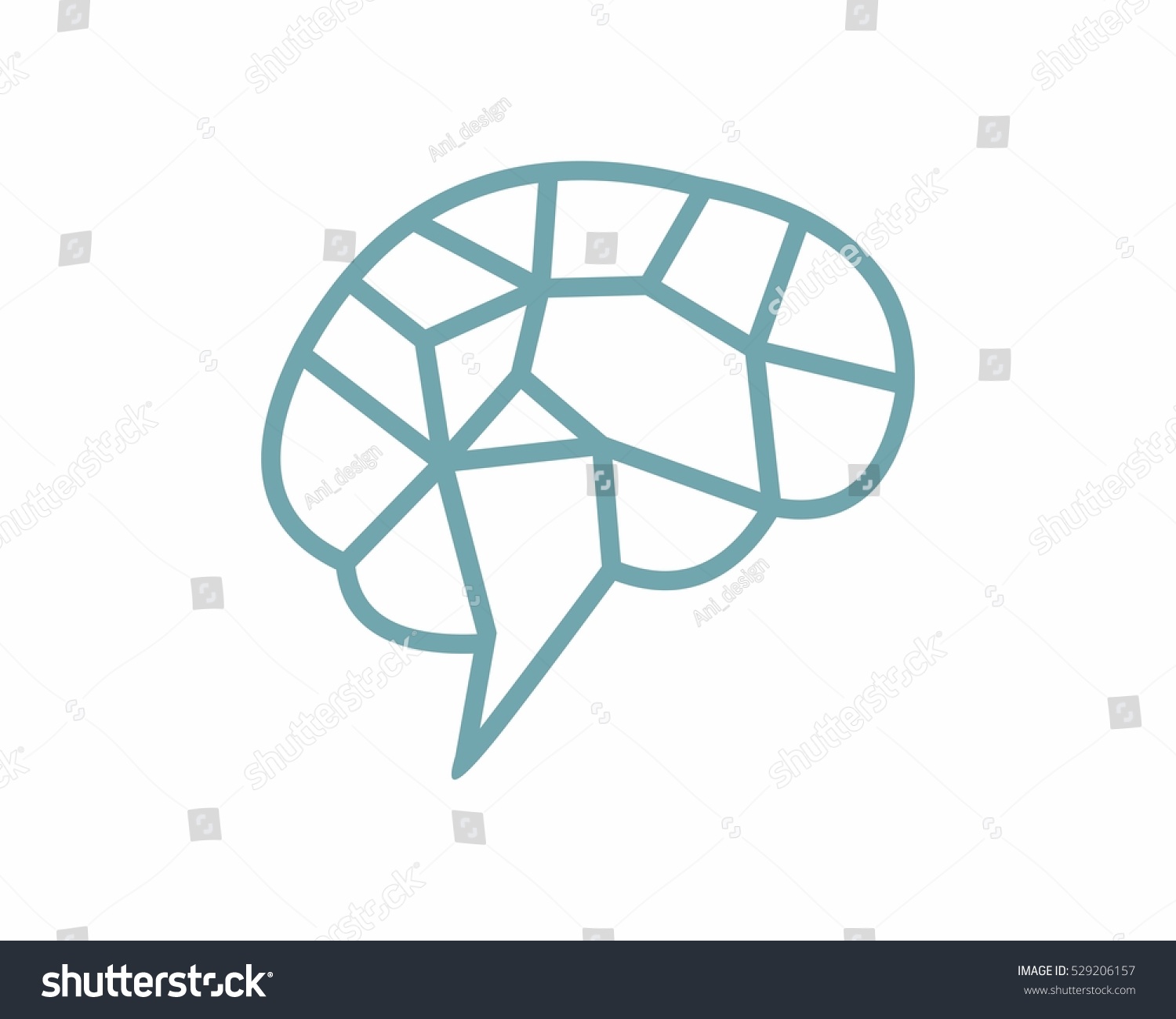 Brain Talk Stock Vector (Royalty Free) 529206157