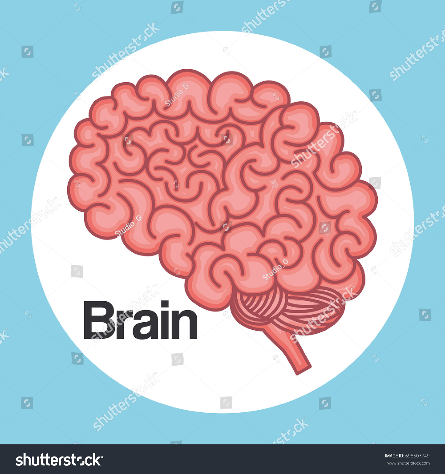 Brain Think Idea Creative Innovation Stock Vector (Royalty Free ...