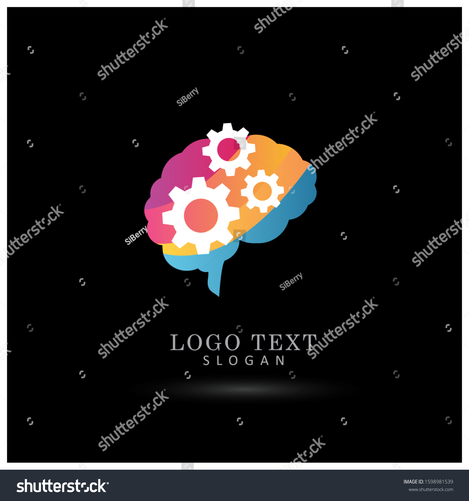 Brain Thinking Logo Symbol Icon Vector Stock Vector (Royalty Free ...