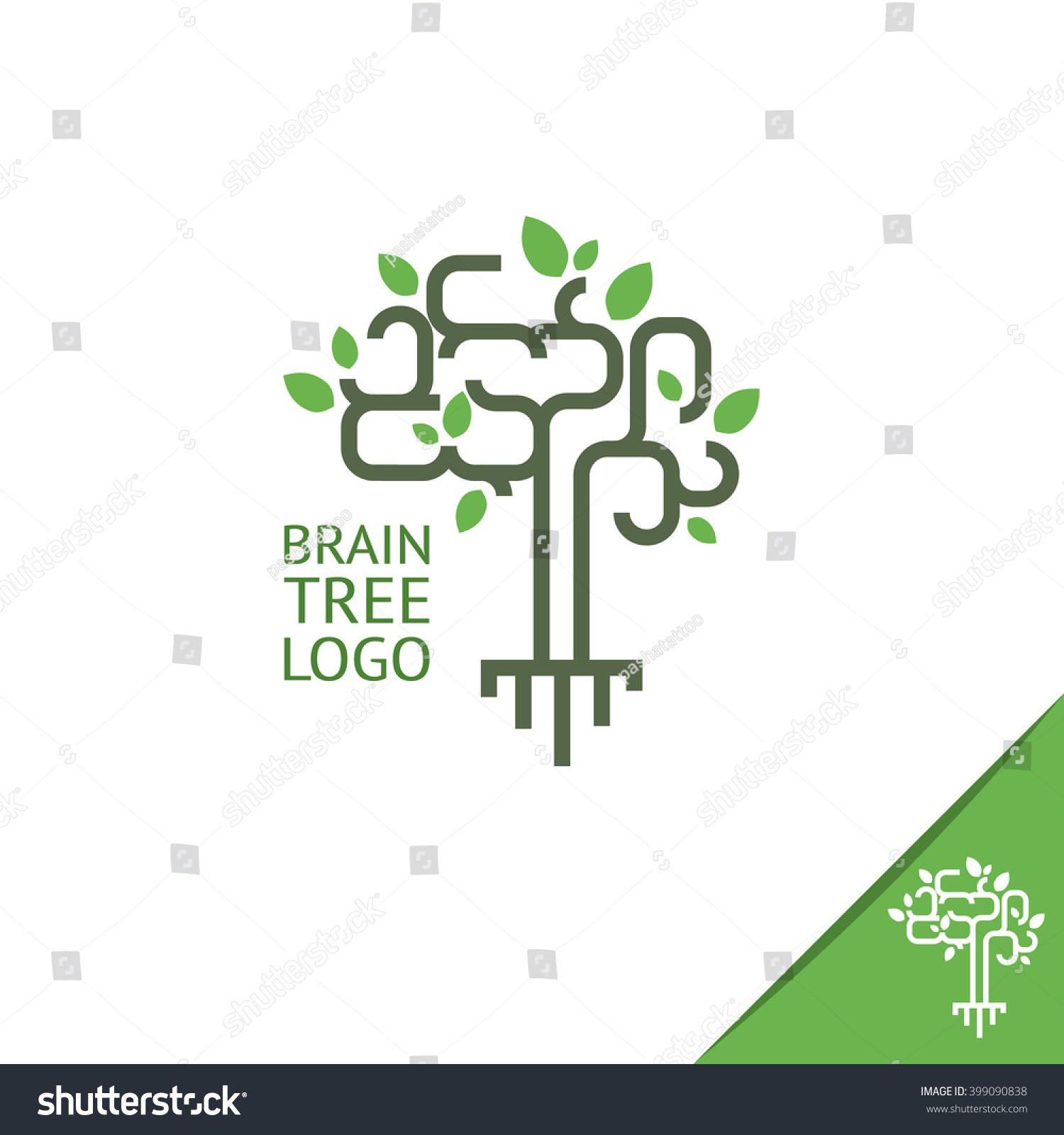 Brain Tree Logo Science Logo Design Stock Vector (Royalty Free ...