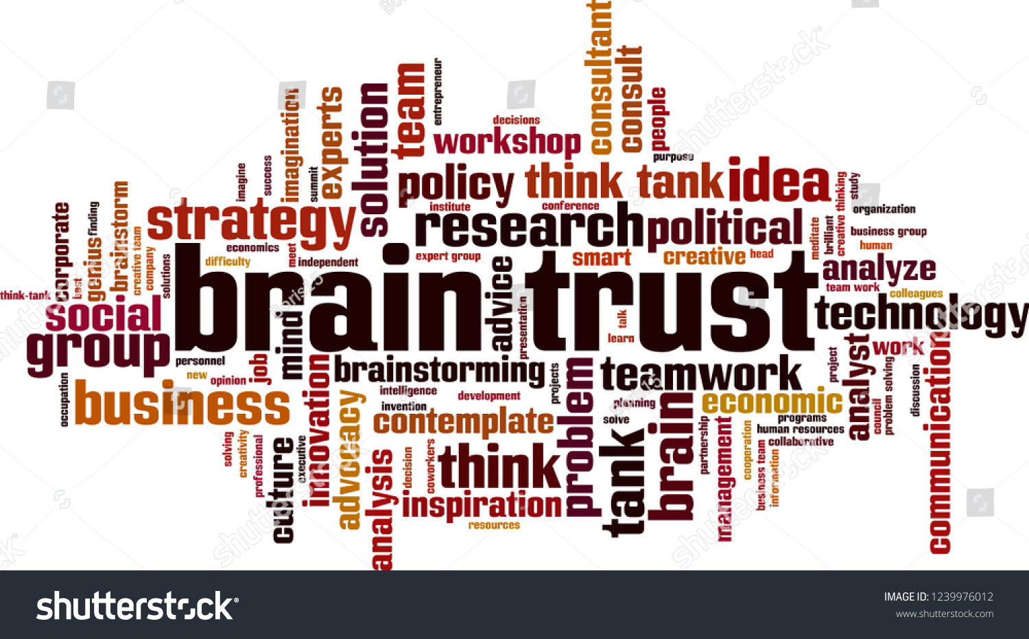Brain Trust Word Cloud Concept Vector Stock Vector (Royalty Free ...