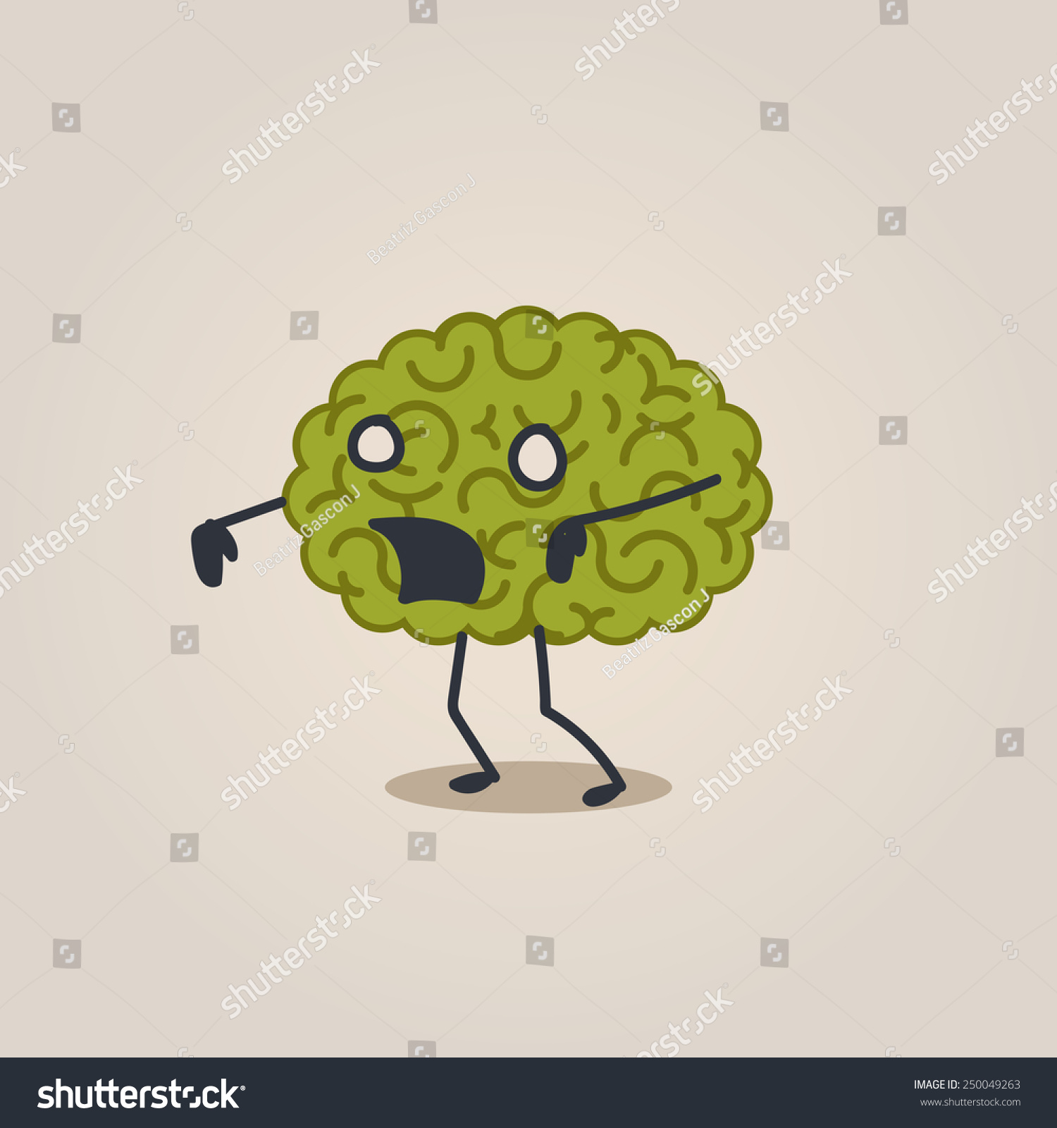 Brain Zombie Stock Vector (Royalty Free) 250049263 | Shutterstock