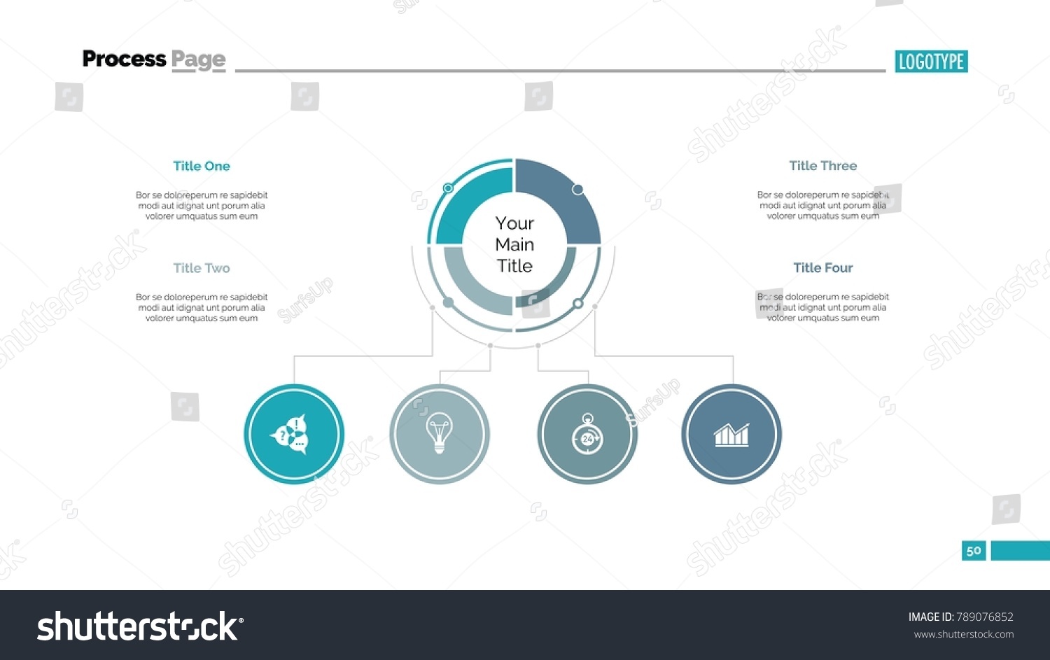 Branches Development Slide Template Stock Vector (Royalty Free ...