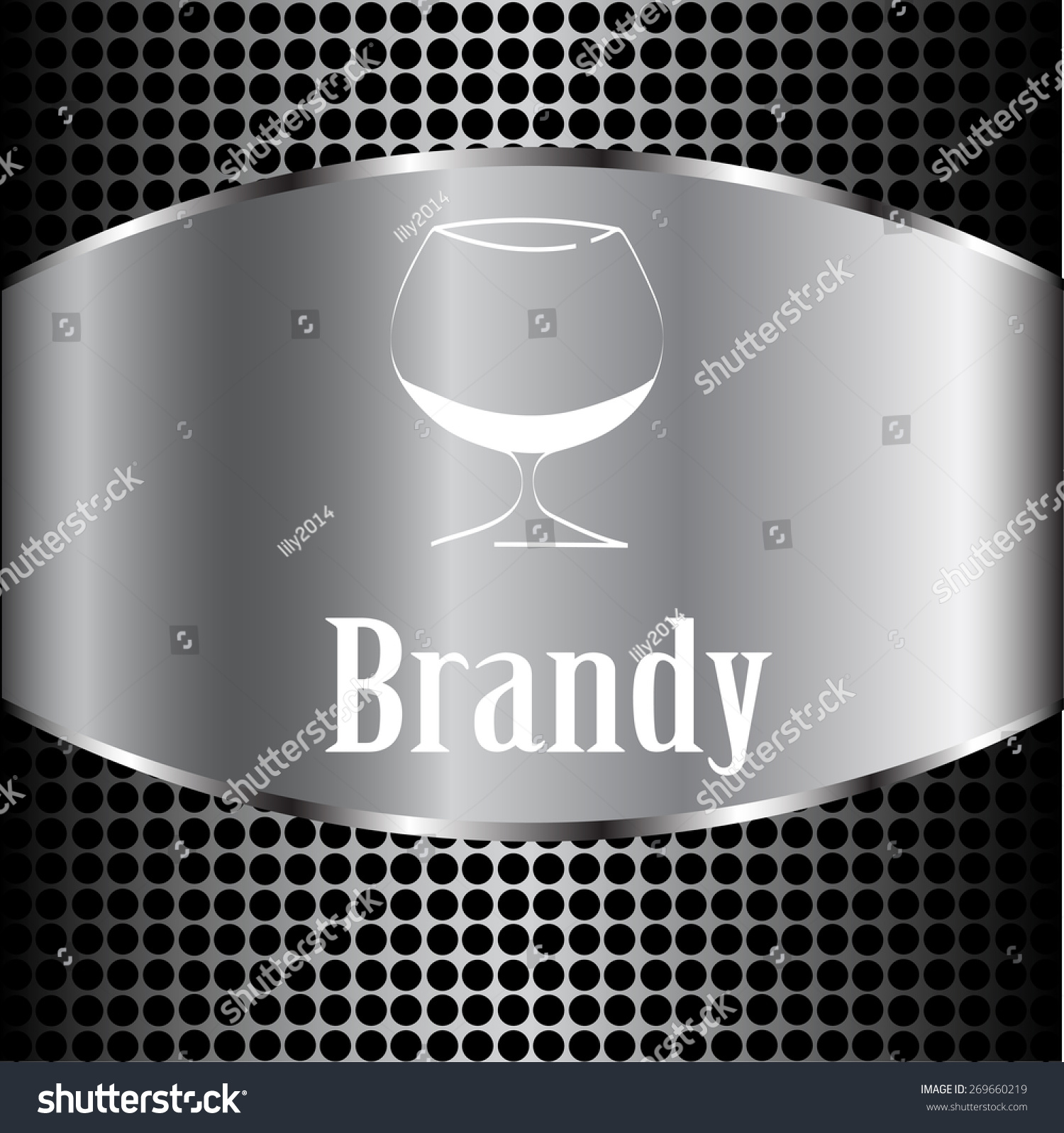 Brandy Glass Design Menu Background Vector Stock Vector (Royalty Free ...