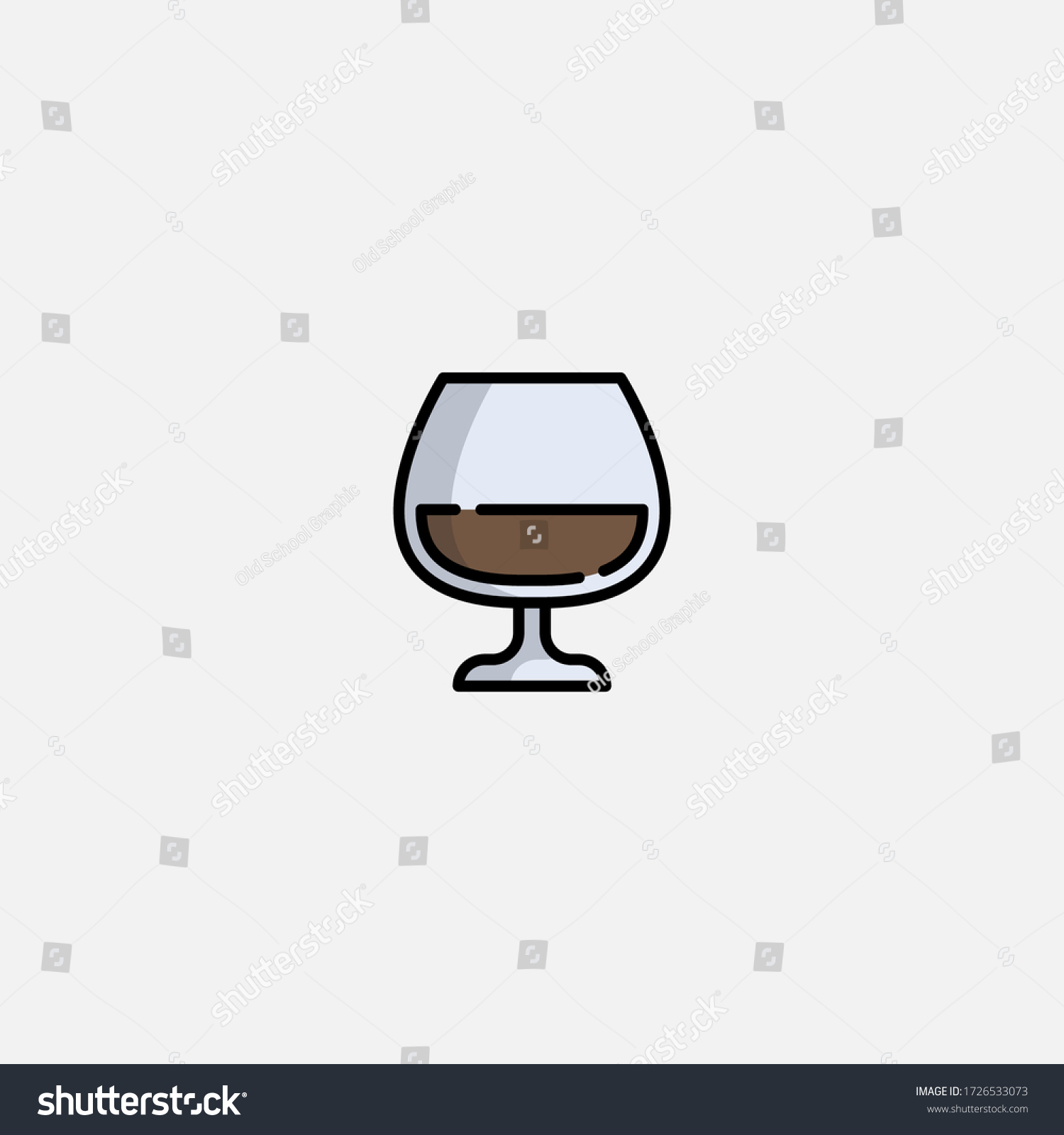 Brandy Icon Vector Illustrator Sign Stock Vector (Royalty Free ...