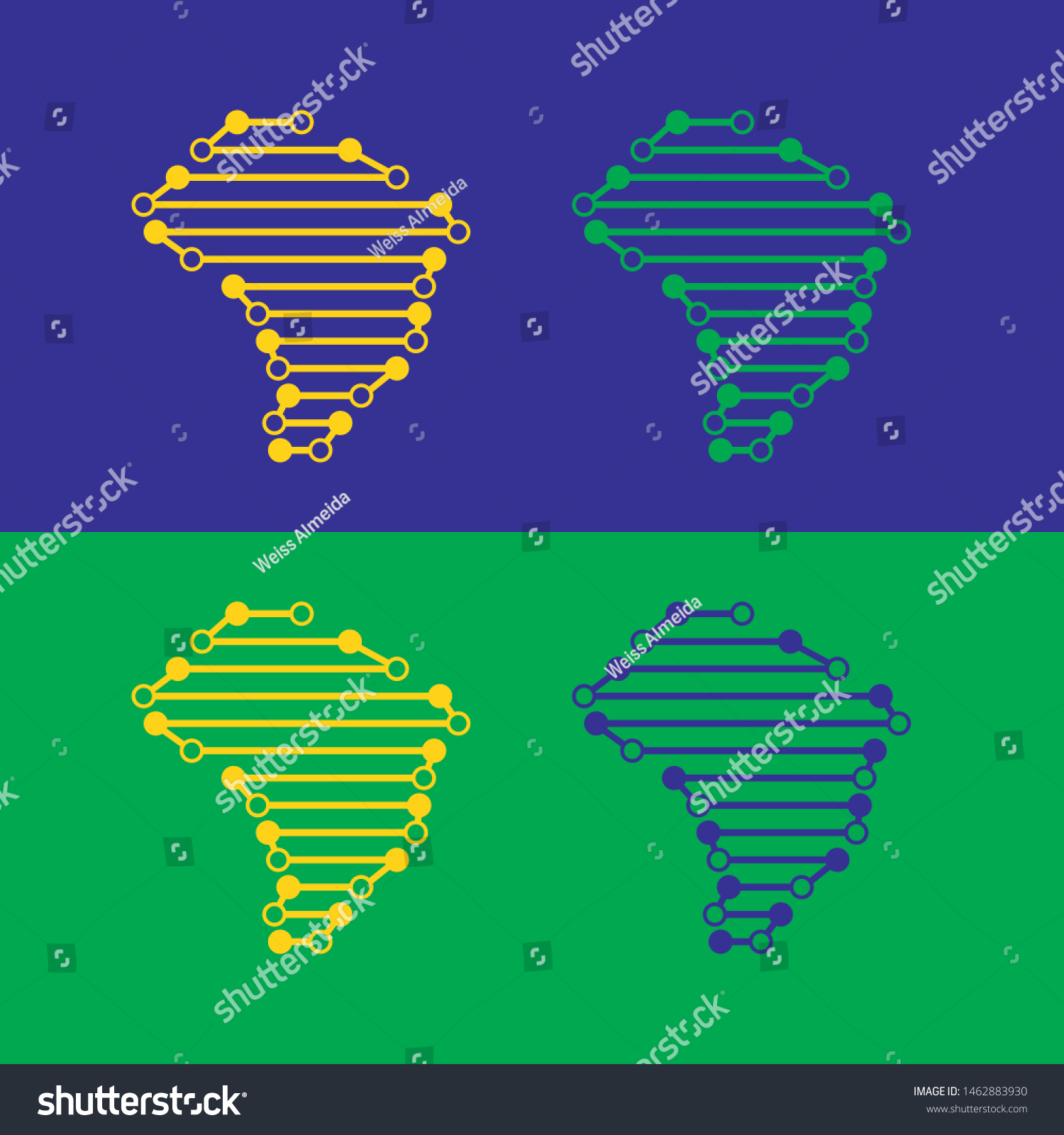 Brasil Brazil Tech Logo Vector Stock Vector (Royalty Free) 1462883930
