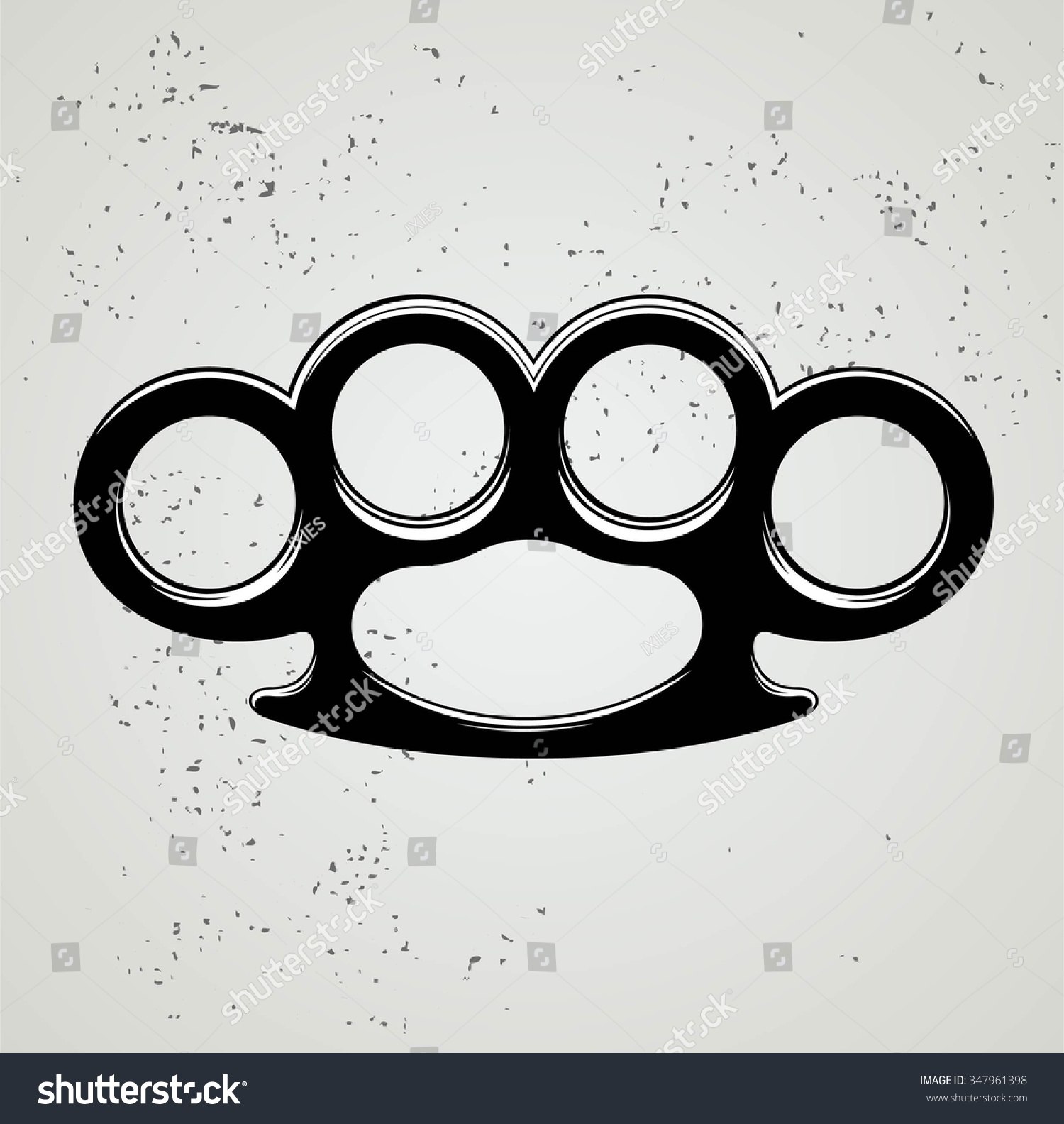 Brass Knuckles Vector Illustration Stock Vector (Royalty Free ...