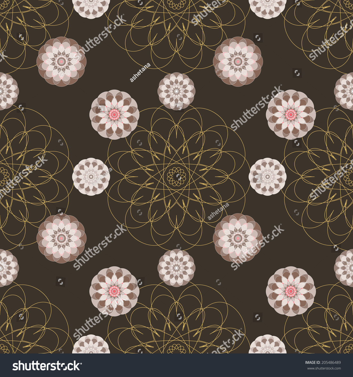 Braun Abstract Seamless Texture Stock Vector (Royalty Free) 205486489 ...