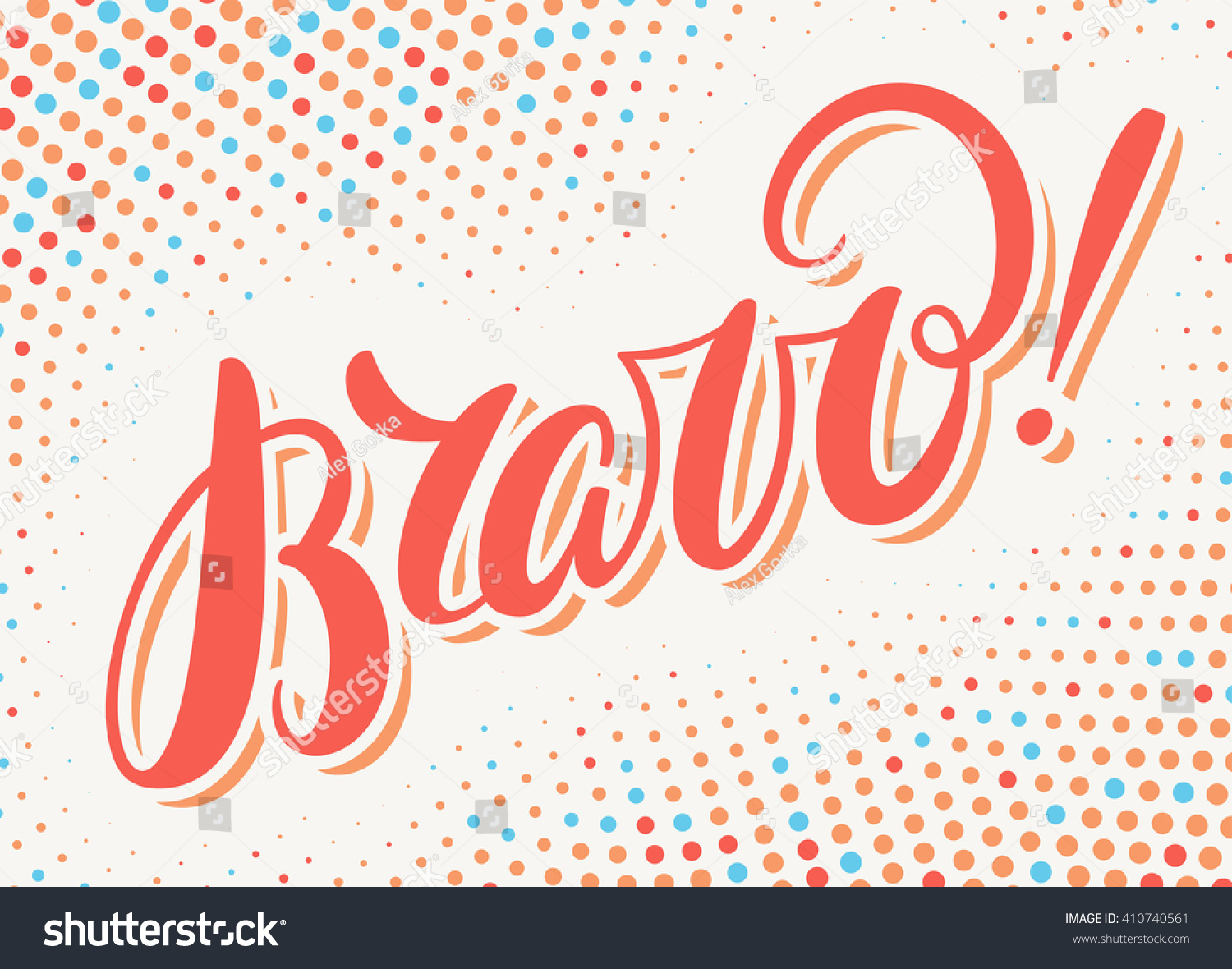 Vektor Stok Bravo Congratulations Card (Tanpa Royalti) 410740561 ...