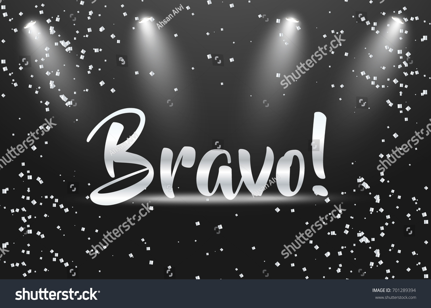 Bravo Vector Banner Design 스톡 벡터(로열티 프리) 701289394
