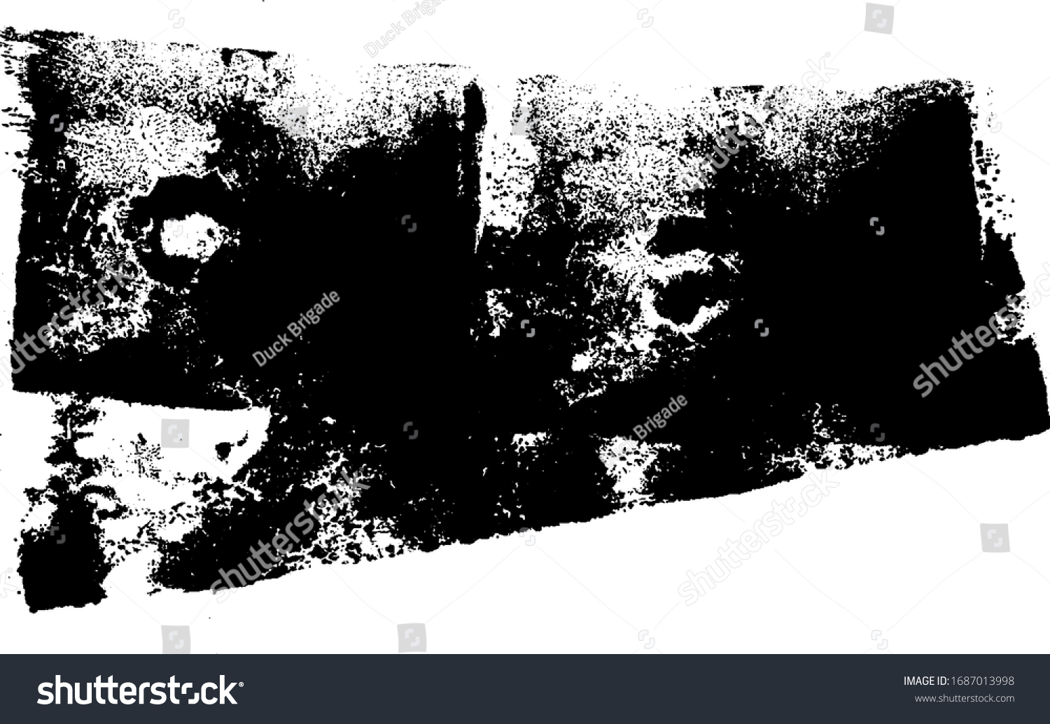 Brayer Roller Grunge Texture Black Paint Stock Vector (Royalty Free ...