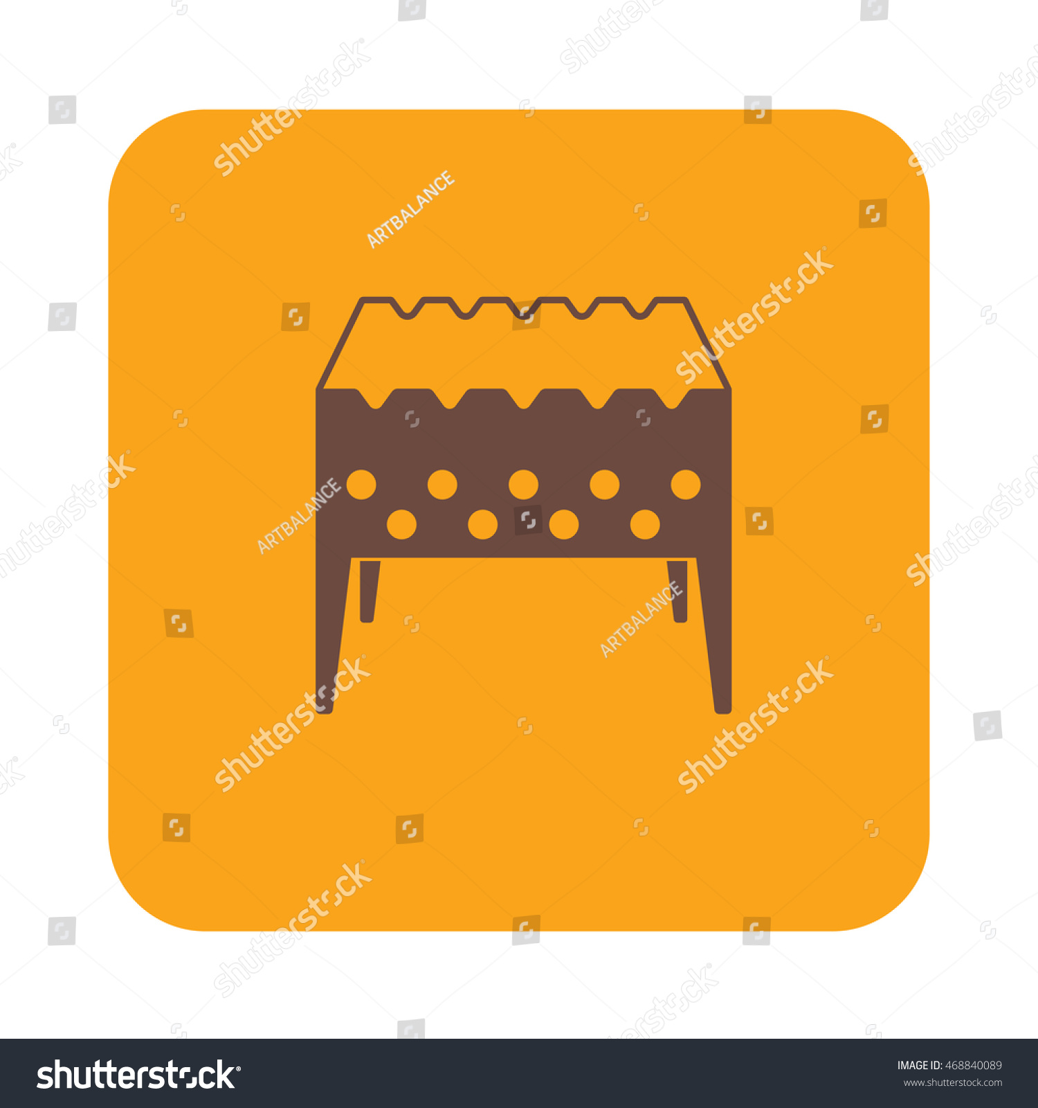 Brazier Icon Vector Illustration Stock Vector (Royalty Free) 468840089 ...