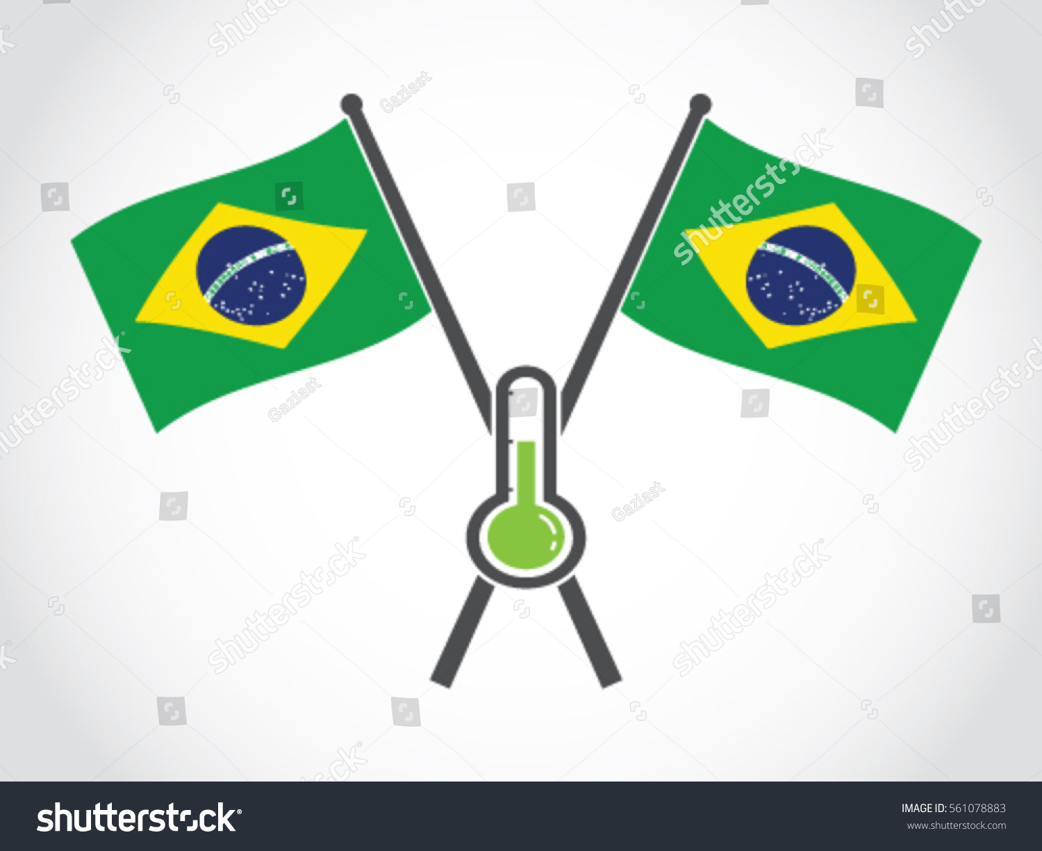 Brazil Emblem Normal Temperature Stock Vector (Royalty Free) 561078883 ...