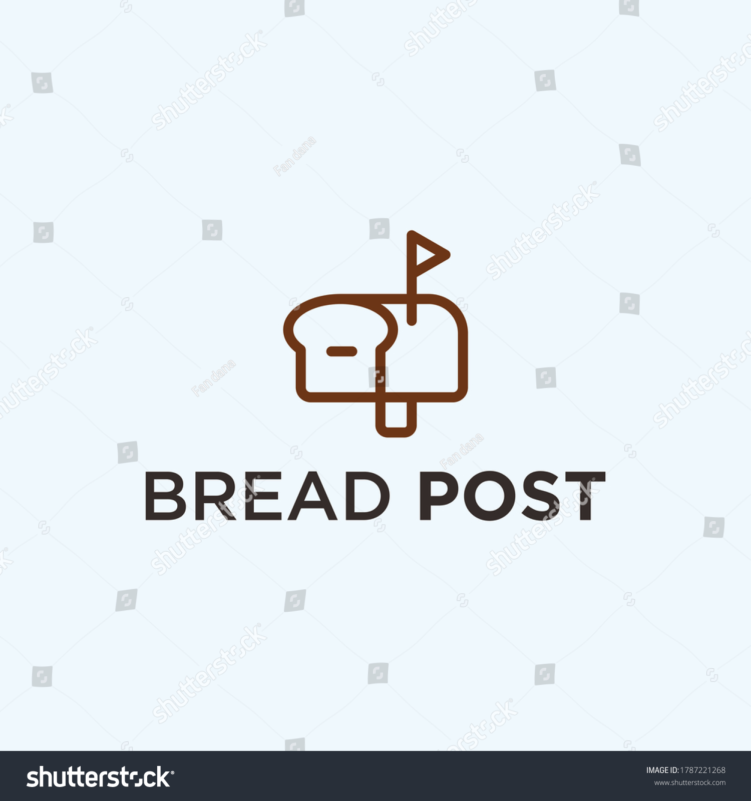 Bread Delivery Logo Vector Silhouette Icon Stock Vector (Royalty Free ...