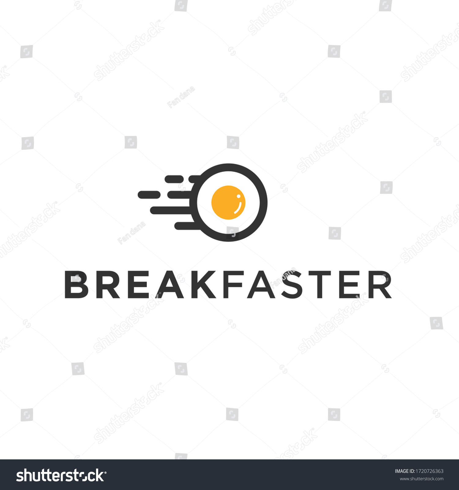 Breakfast Logo Egg Vector Stock Vector (Royalty Free) 1720726363