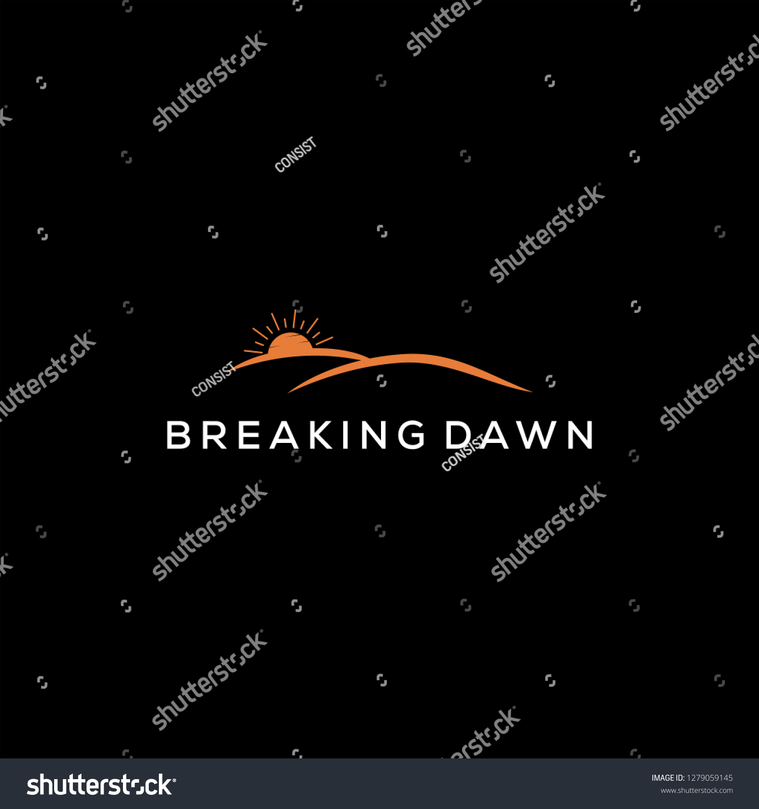 Breaking Dawn Logo Stock Vector (Royalty Free) 1279059145
