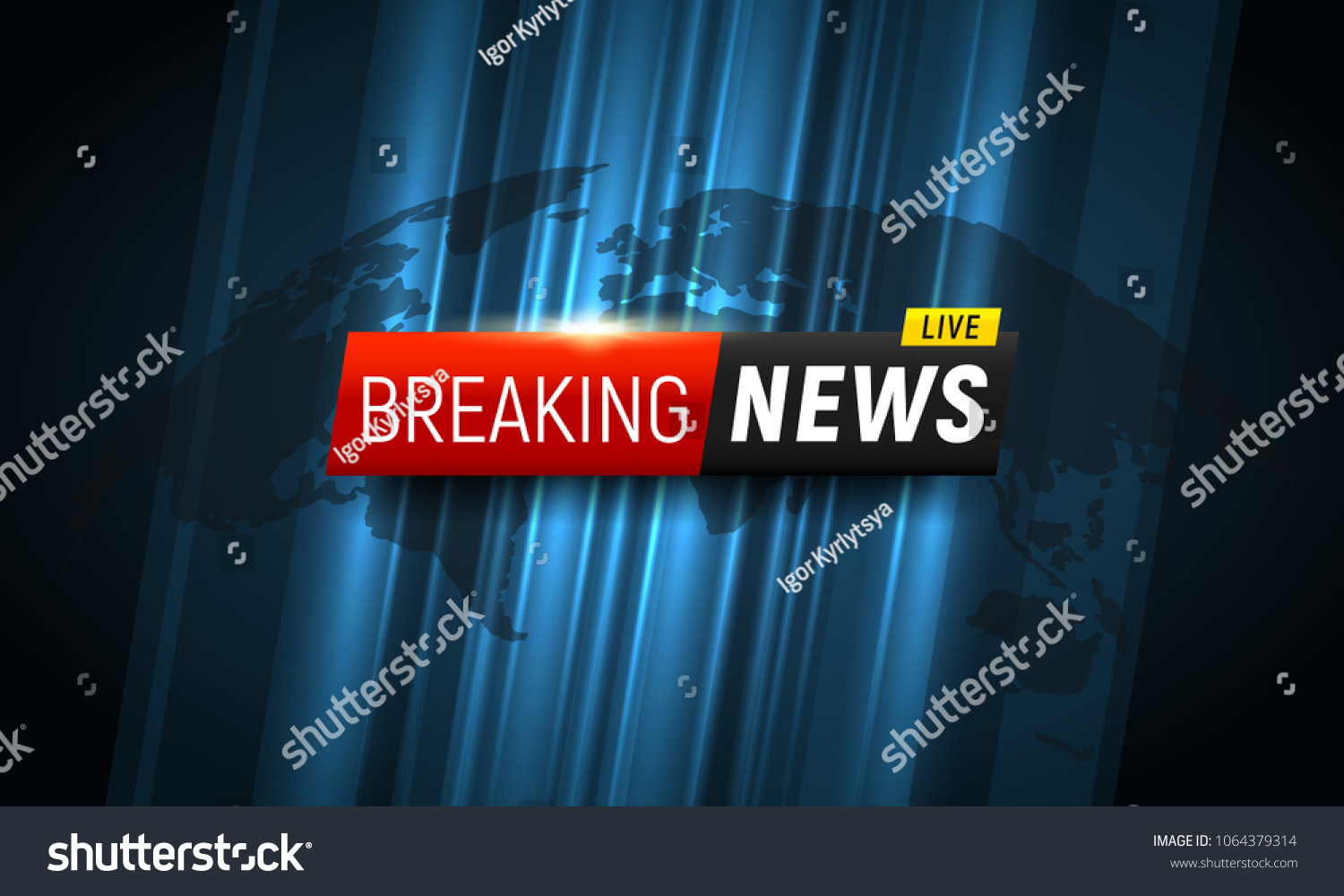 Vektor Stok Breaking News Background Vector Template Your (Tanpa ...