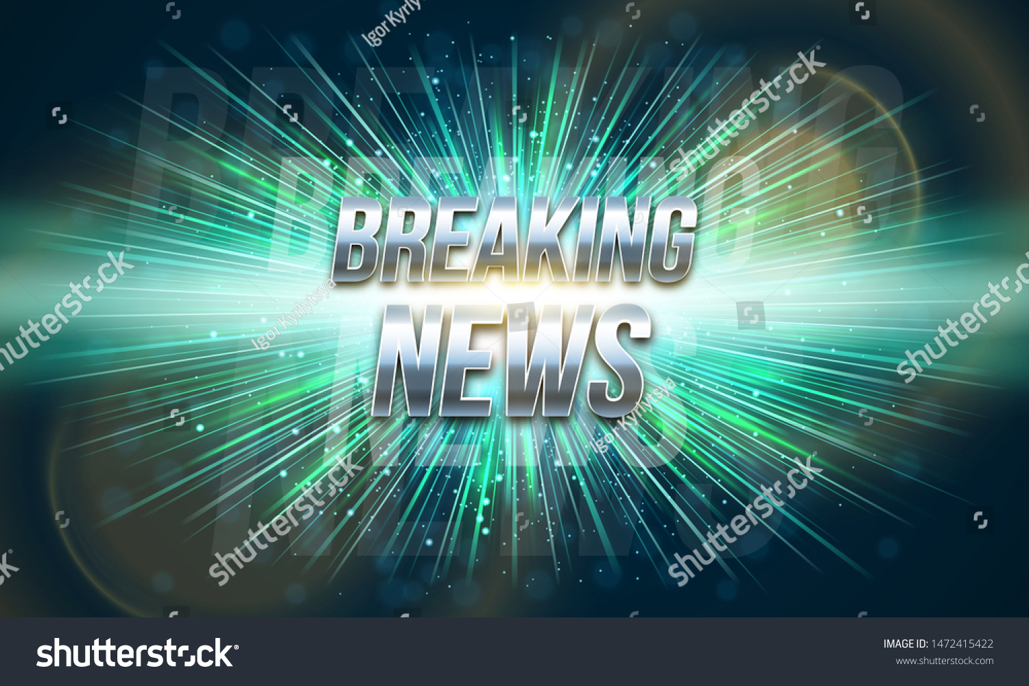 Breaking News Background Vector Template Your Stock Vector (Royalty ...